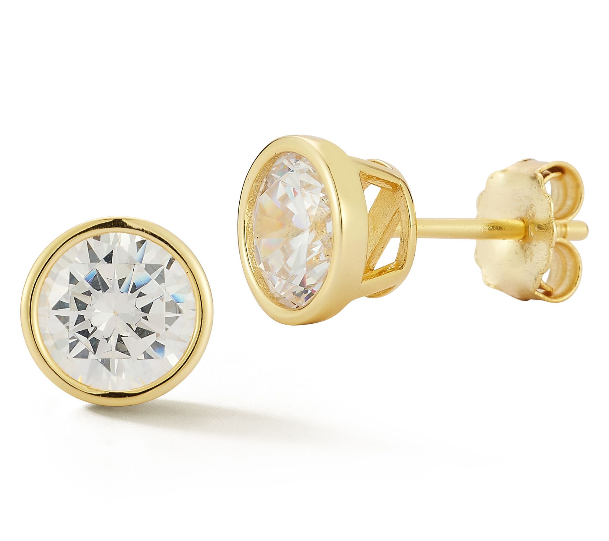 Rachel Zoe Round Stud Earrings, Sterling - QVC.com