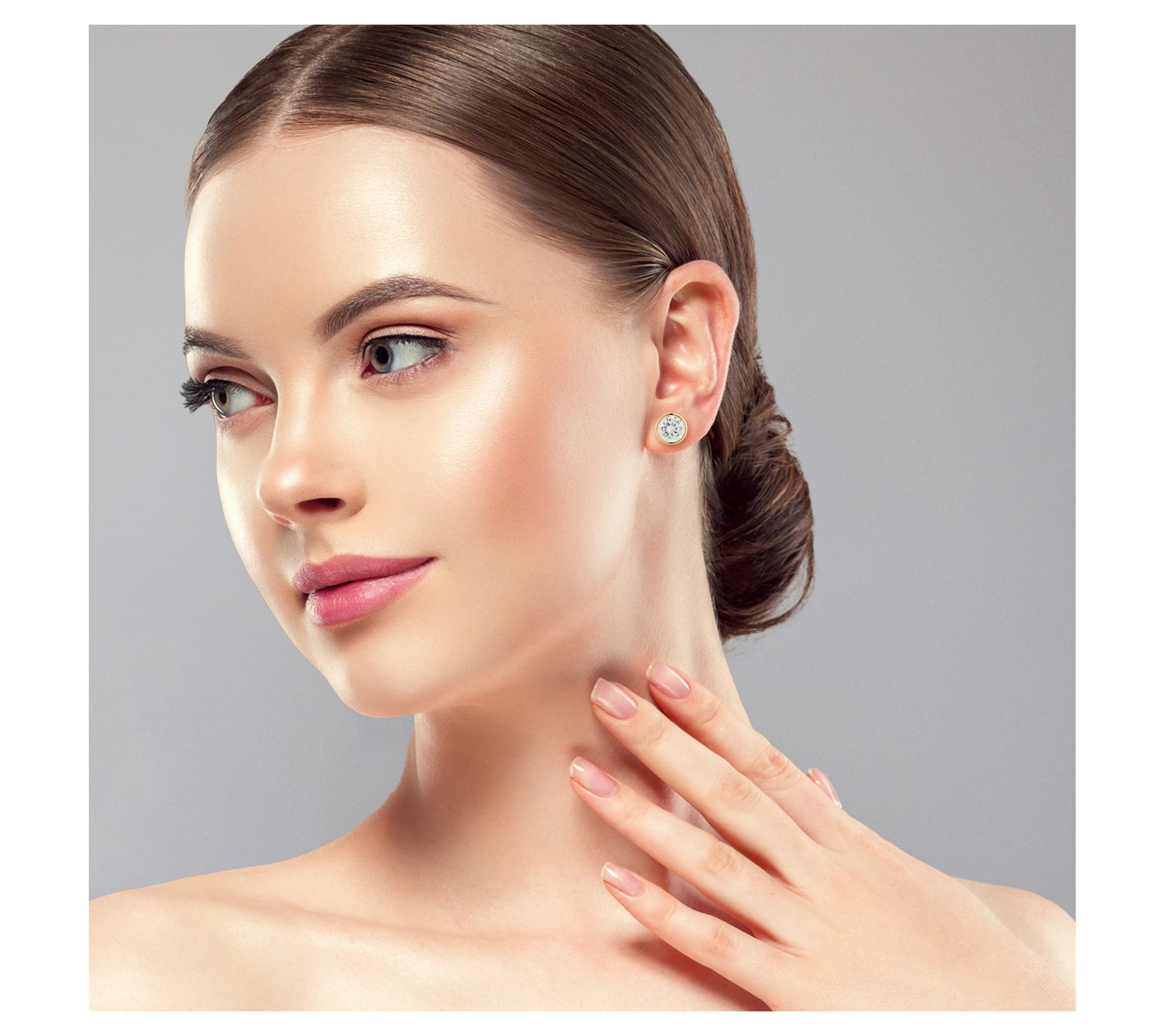 Rachel Zoe Round Stud Earrings, Sterling - QVC.com