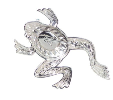 Judith Ripka Sterling Frog Pin - QVC.com