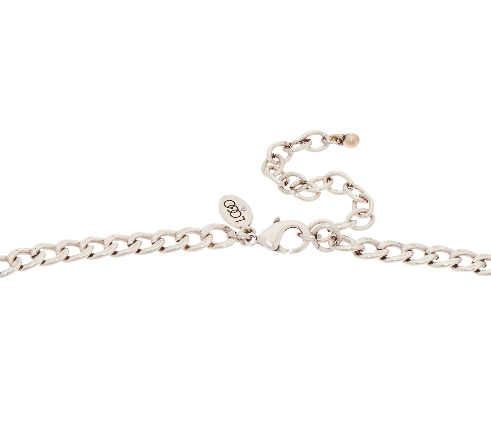 LOGO Links by Lori Goldstein Jordan Bib Necklace - QVC.com