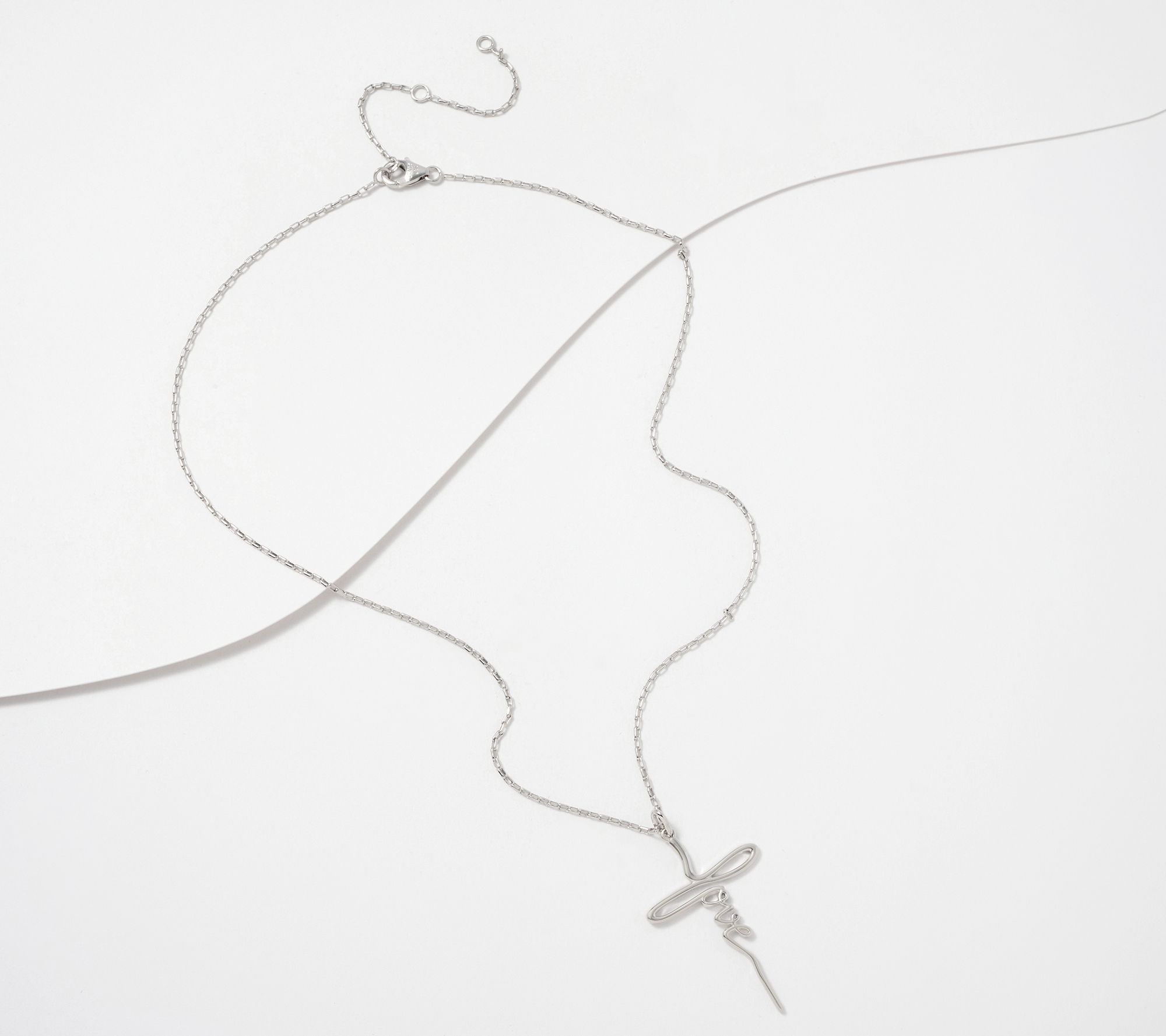 "As Is" Italian Silver x David Markstein Inspirational Necklace, SS ...