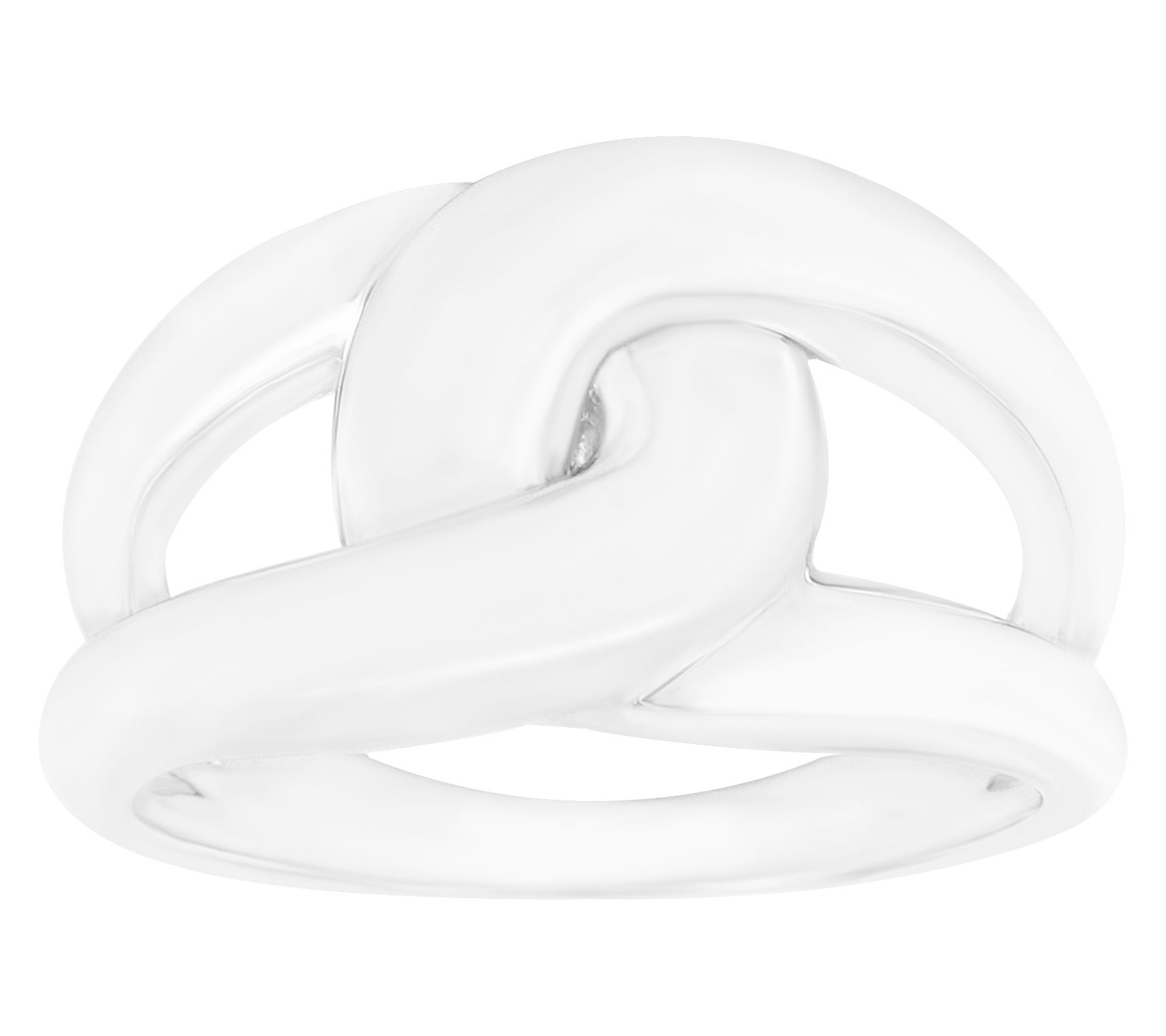 Sterling Silver Twist of Fate Ring - QVC.com