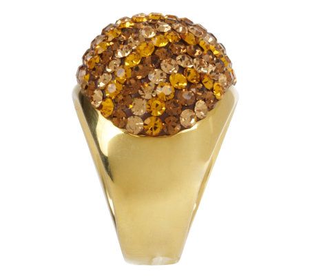Kenneth Jay Lane's Bands of Color Dome Ring - QVC.com