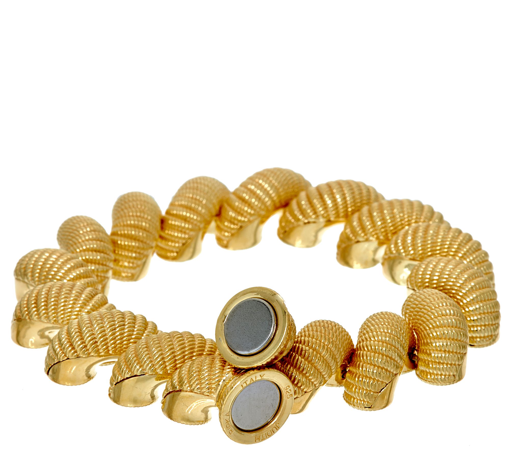 Judith Ripka 7-1/4" 14K Clad Verona San Marco Bracelet 56.2g - QVC.com