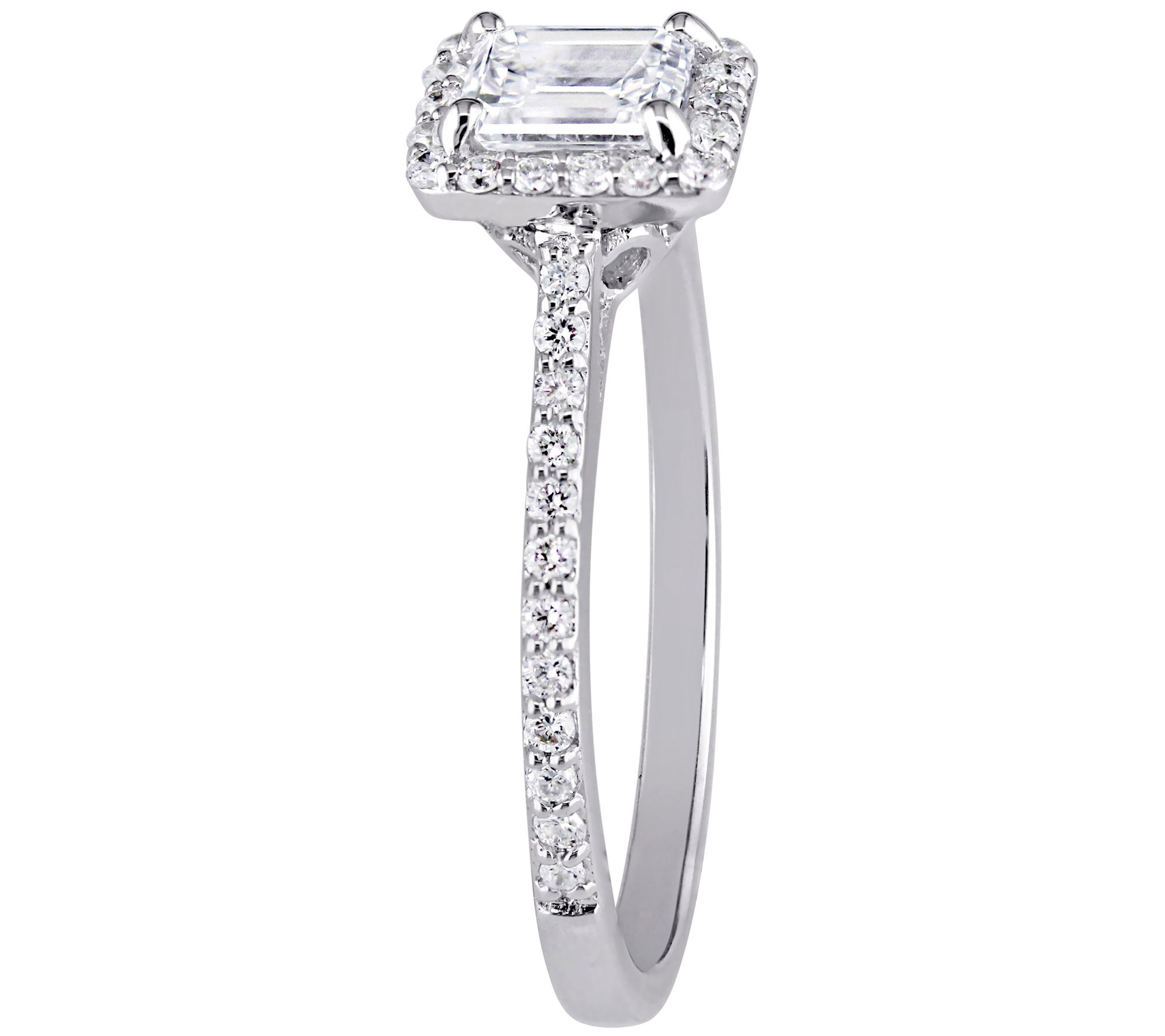 Affinity 7/10 cttw Diamond Halo Engagement Ring, 14K - QVC.com