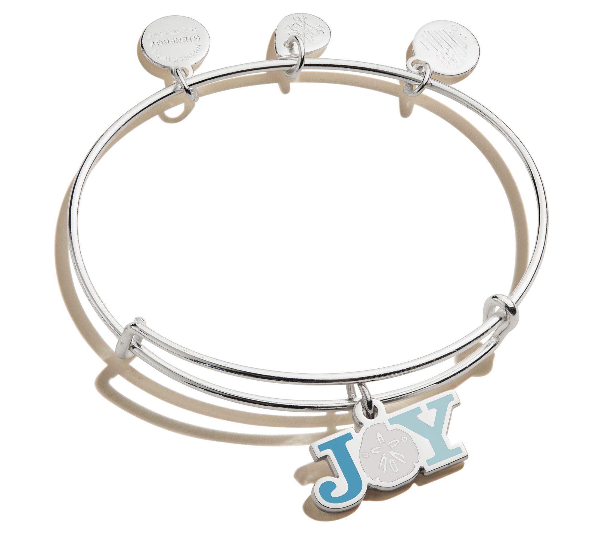 Alex and Ani Joy Sand Dollar Color Infusion Bangle - QVC.com