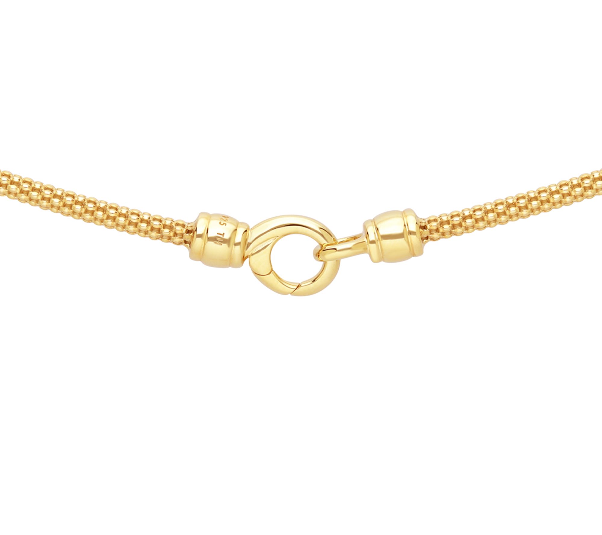 Ariva 18K Gold Clad Modern Heart Necklace - QVC.com