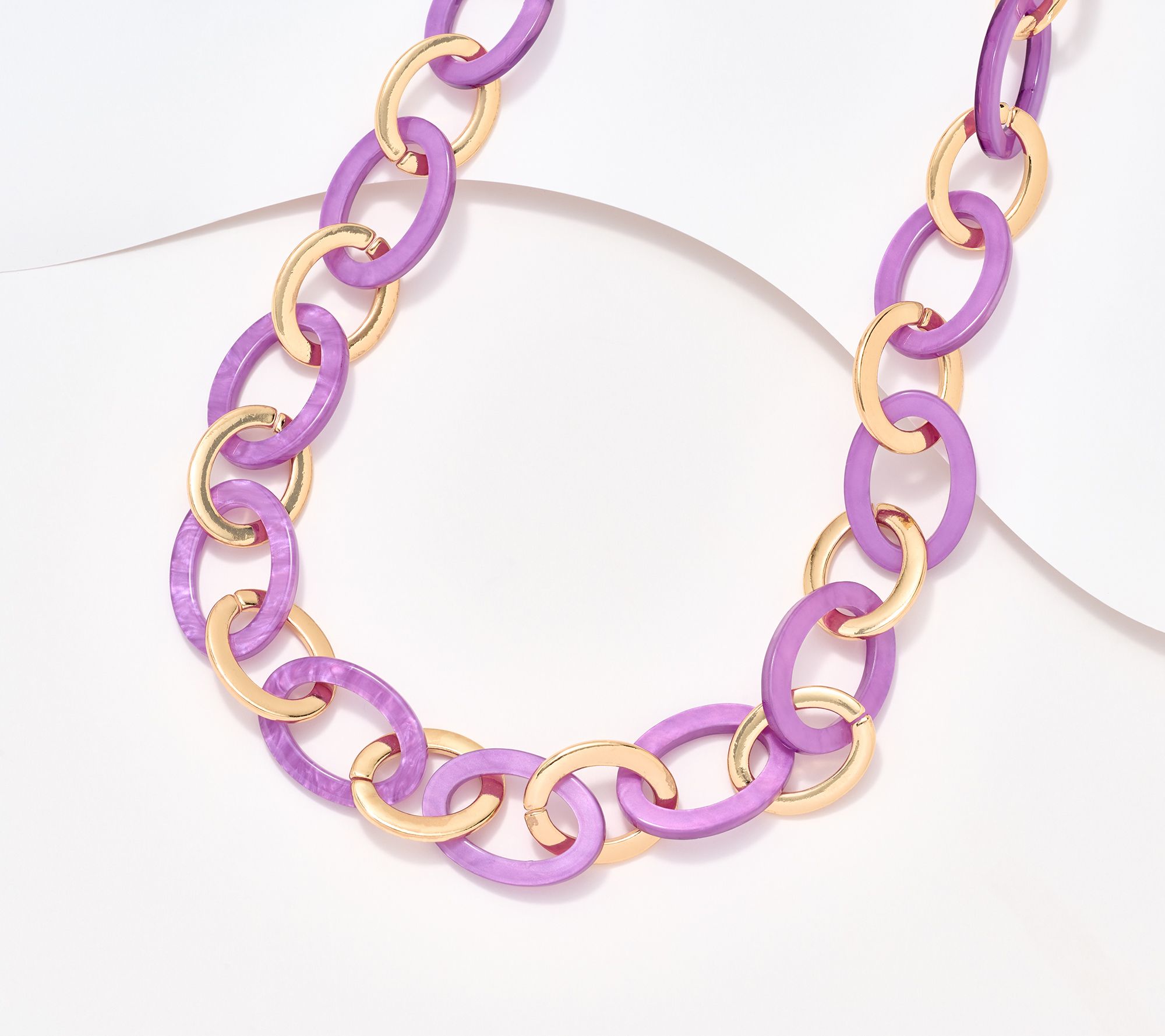 Carla Rockmore Collection The New York Chain Link Necklace - QVC.com