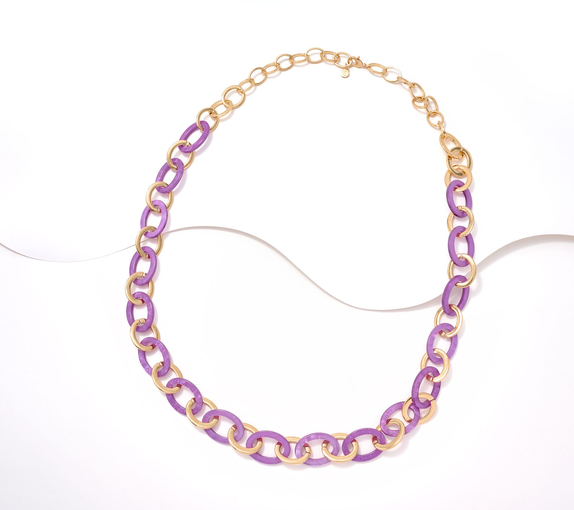 Carla Rockmore Collection The New York Chain Link Necklace - QVC.com