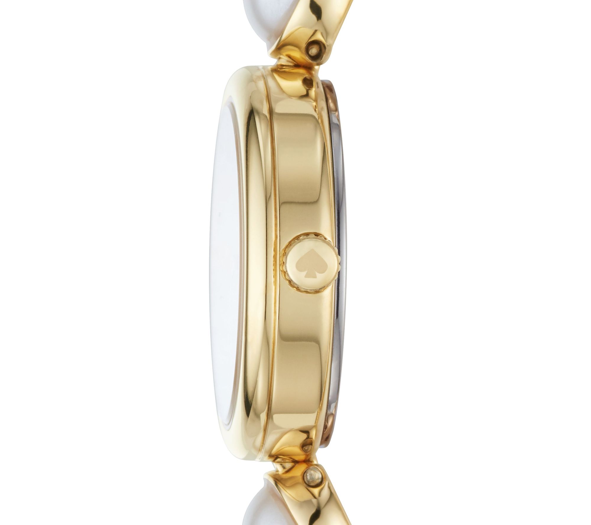 Kate Spade Womens' Monroe 5mm Pearl Beaded Bracelet Watch - QVC.com