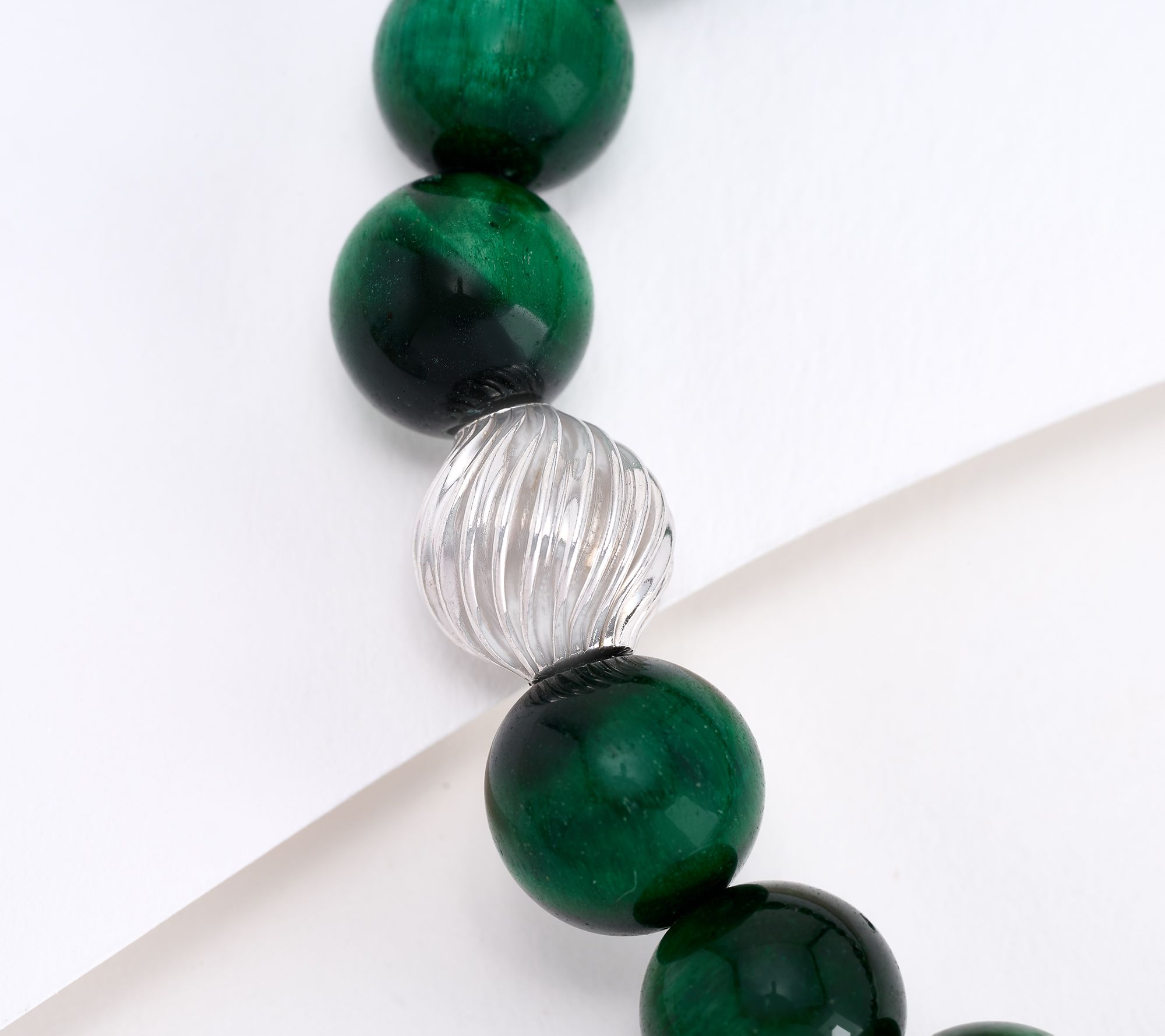 Christian James by Scott Grimes Sterling Silver Gemstone Bead Ripple ...