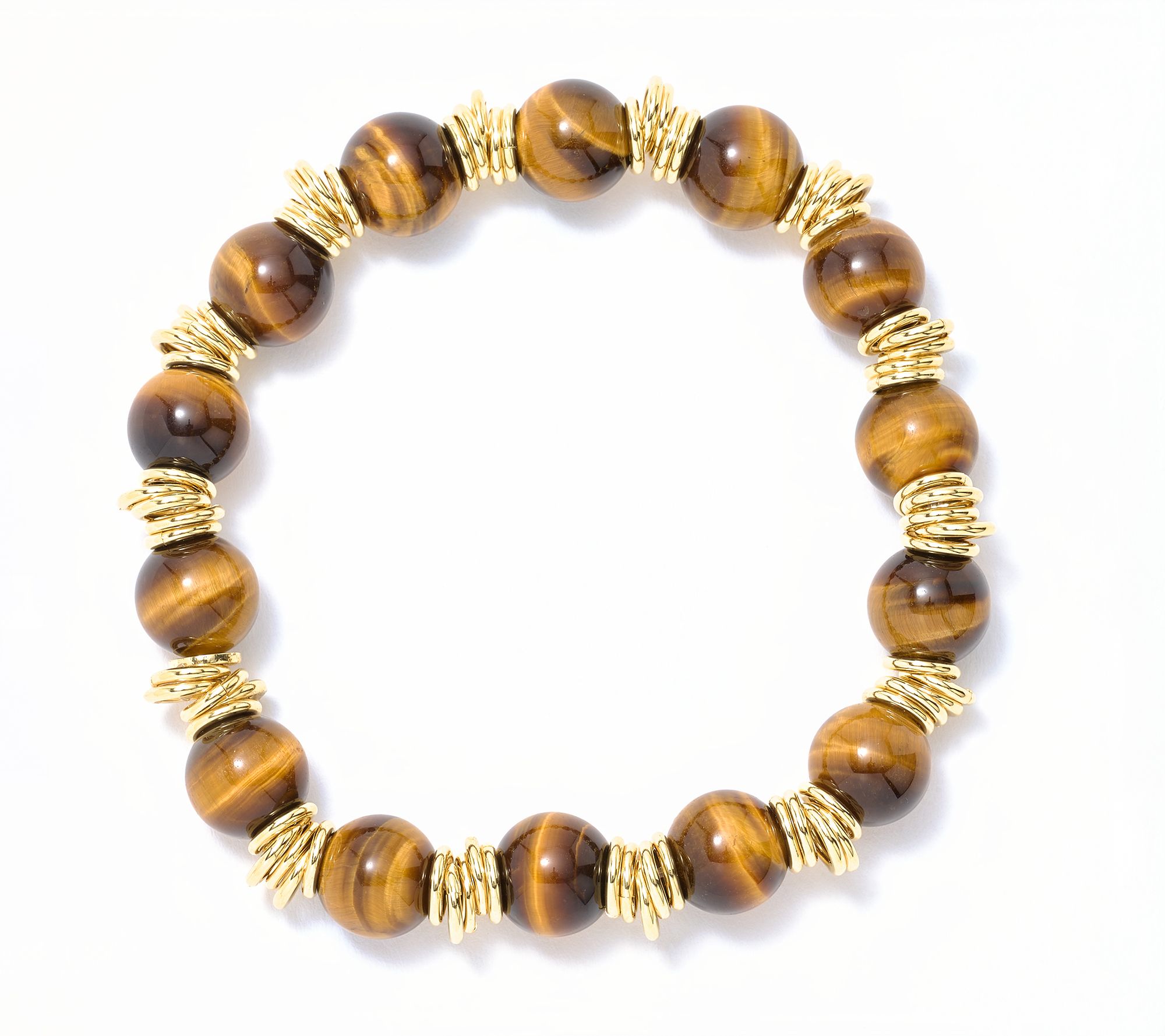 David Markstein Bronze Gemstone Bead & Rondels Stretch Bracelets - QVC.com