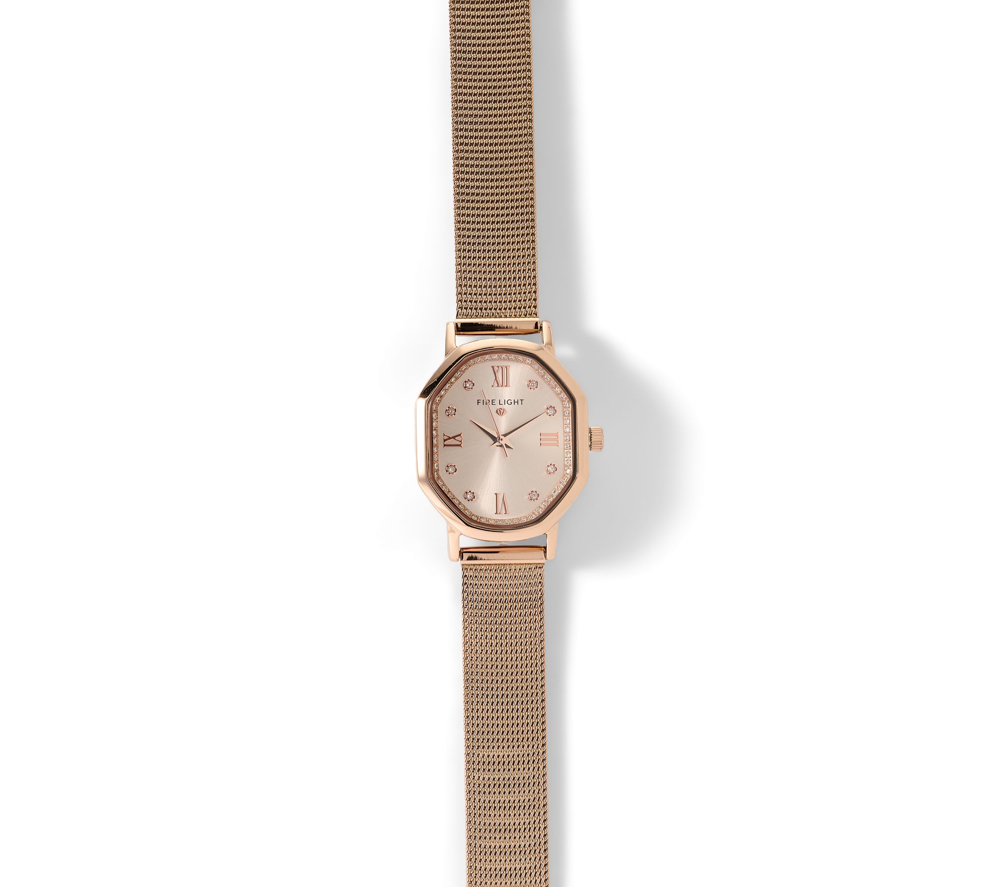 Fire Light Lab Grown Diamonds 0.33 cttw Watch, Stainless Steel - QVC.com