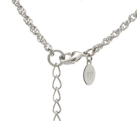 "As Is" KJL Pave' Heart Necklace - QVC.com