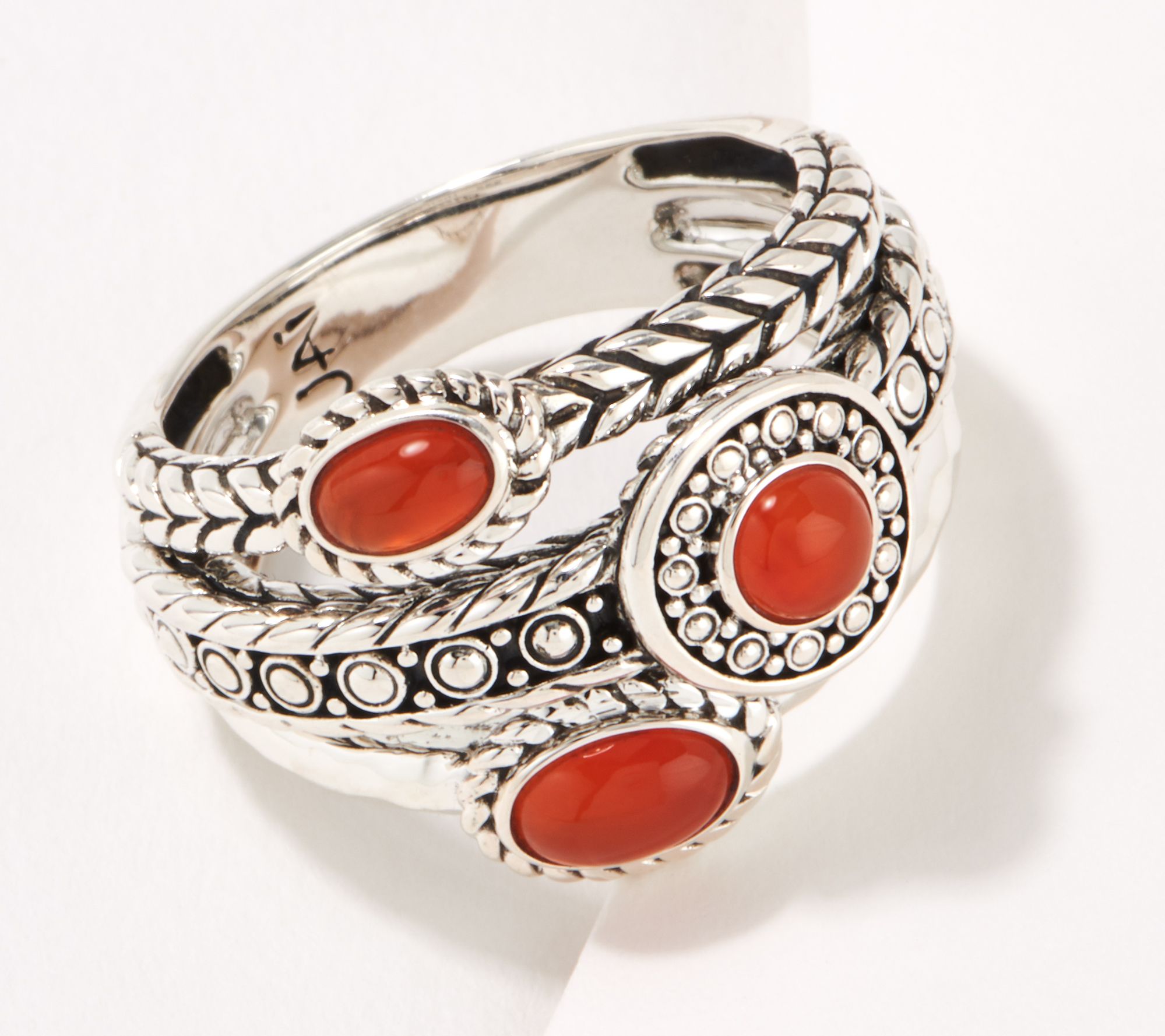 "As Is" JAI Sterling Silver Kalahari Gemstone Ring - QVC.com