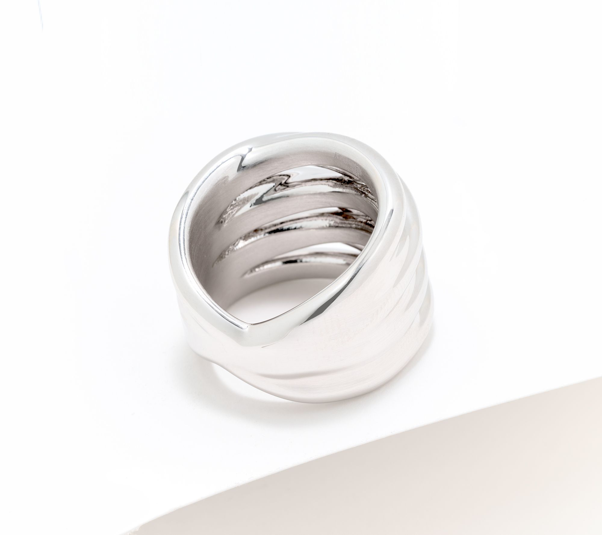 David Markstein 14K Gold Over Resin Bold Highway Ring - QVC.com