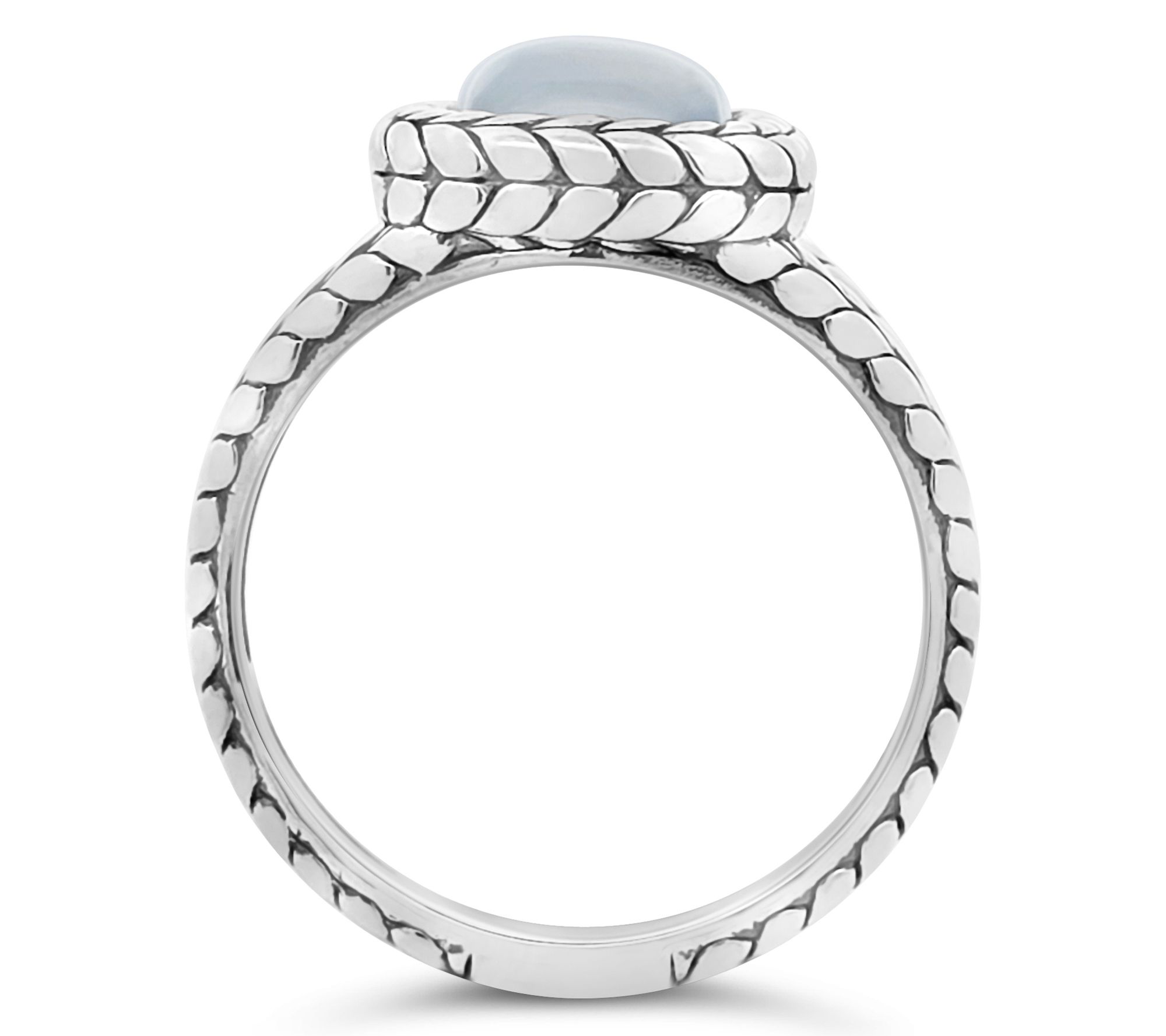 Tiffany Kay Studio Sterling Split Shank Moonstone Ring - QVC.com
