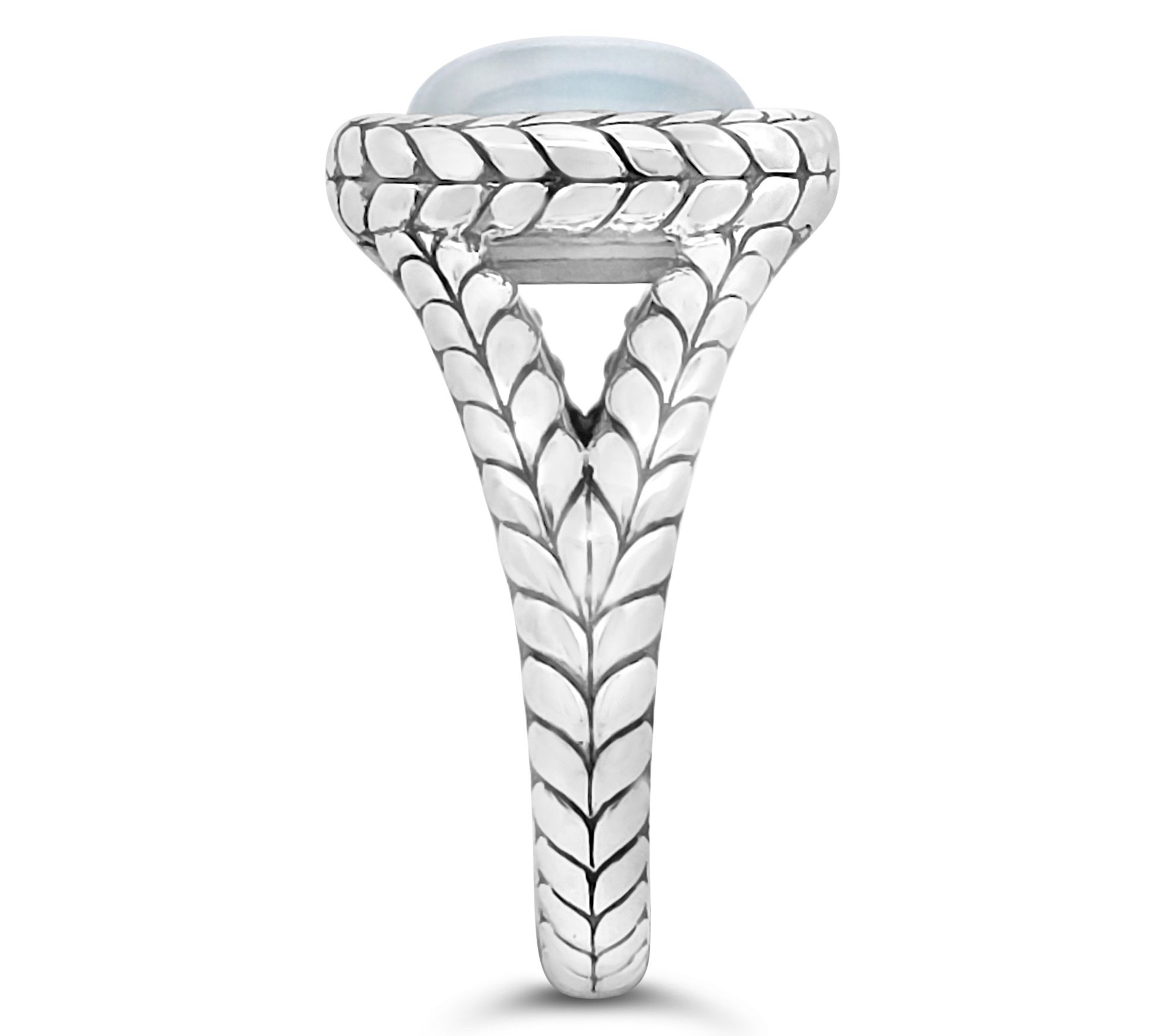 Tiffany Kay Studio Sterling Split Shank Moonstone Ring - QVC.com