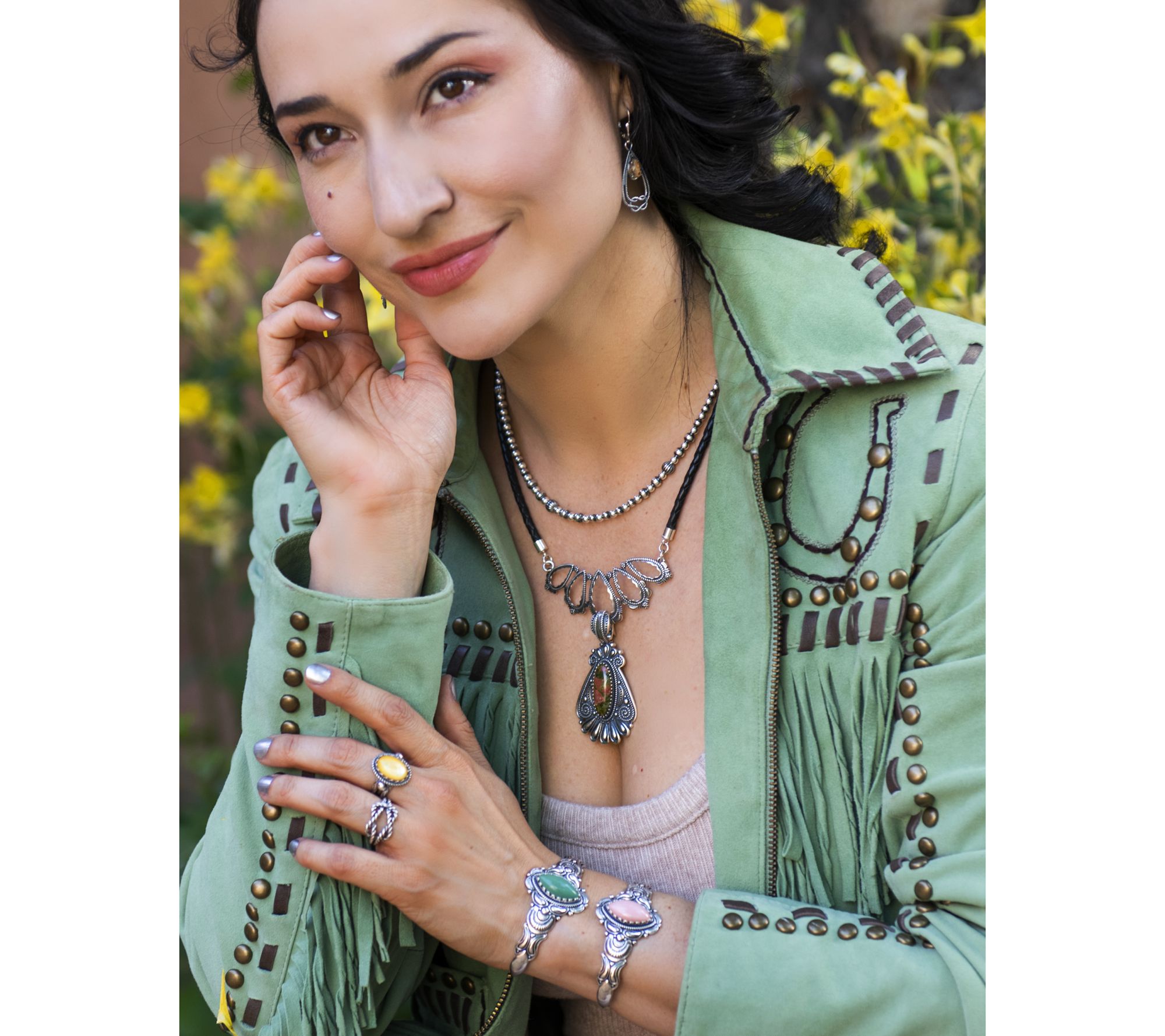 "As Is" American West Sterling Silver Lasso Love Knot Ring - QVC.com