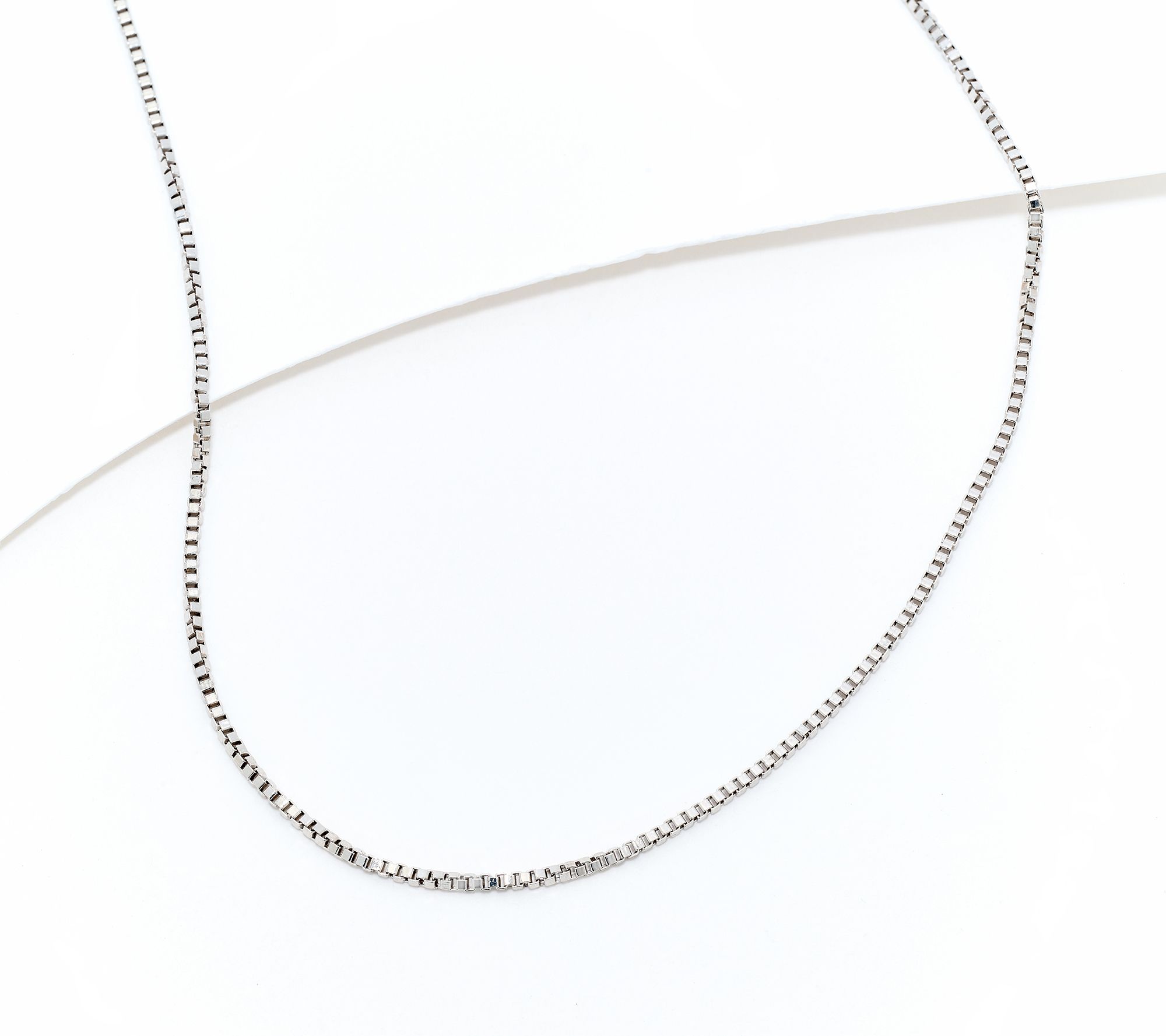 David Markstein 14K Gold Diamond Cut 20" Luxe Box Necklace - QVC.com