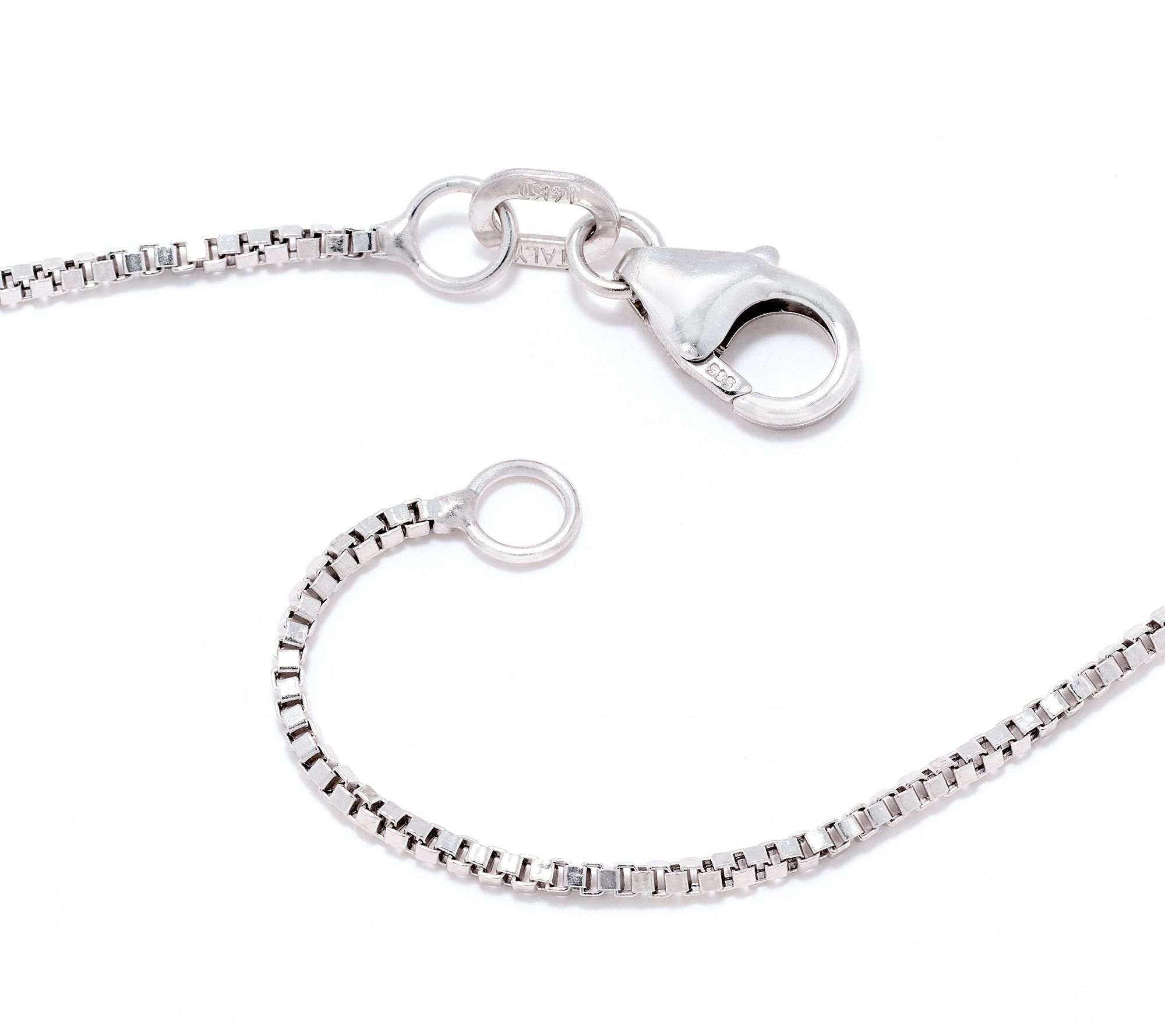 David Markstein 14K Gold Diamond Cut 20" Luxe Box Necklace - QVC.com