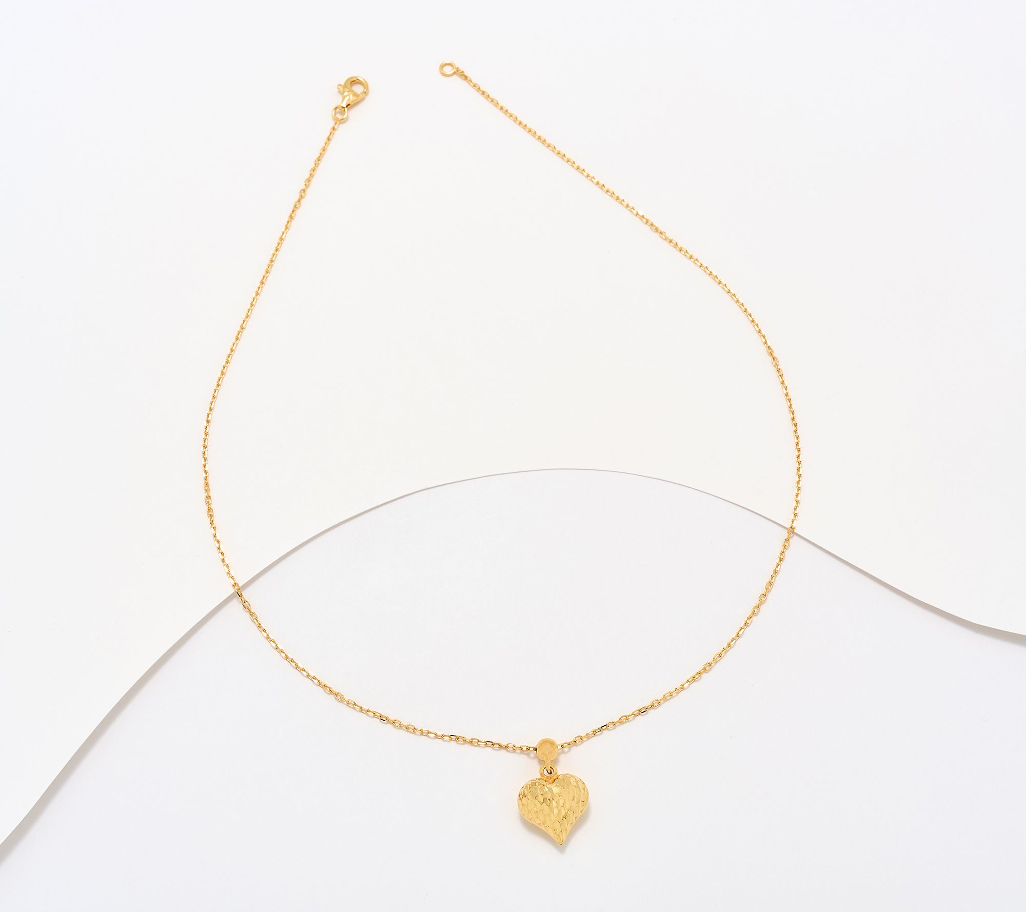 "As Is" UltraFine 950 Silver ReversibleHeart Motif Necklace - QVC.com