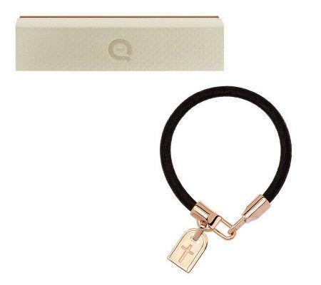 Bronzo Italia Rose Bronze Symbol Tag Leather Bracelet - QVC.com