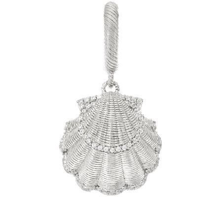 Judith Ripka Sterling Shell Charm - QVC.com