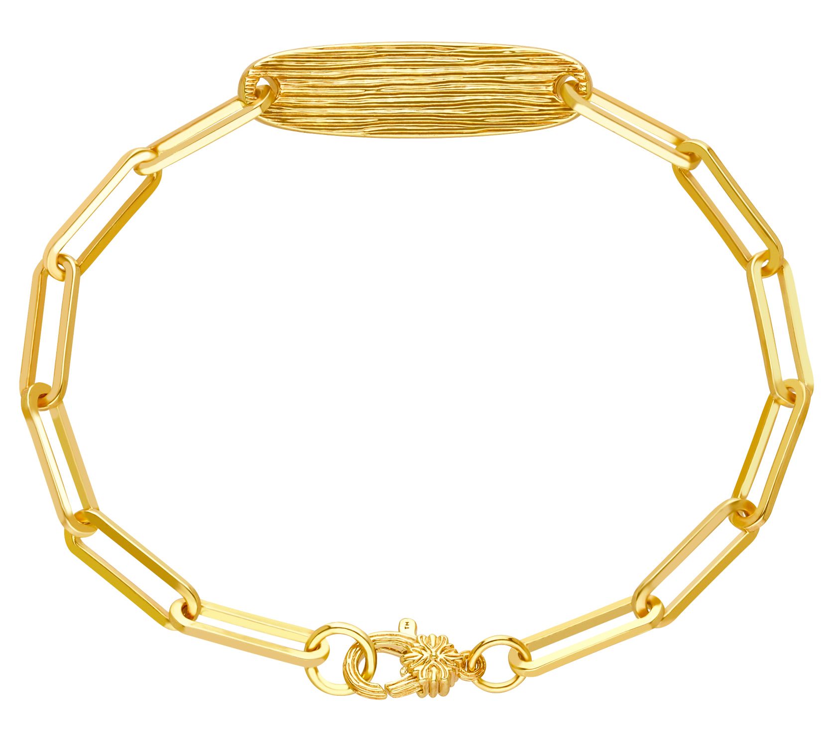 Ariva 18K Gold Clad Diamonique Affirmation Bracelet - QVC.com