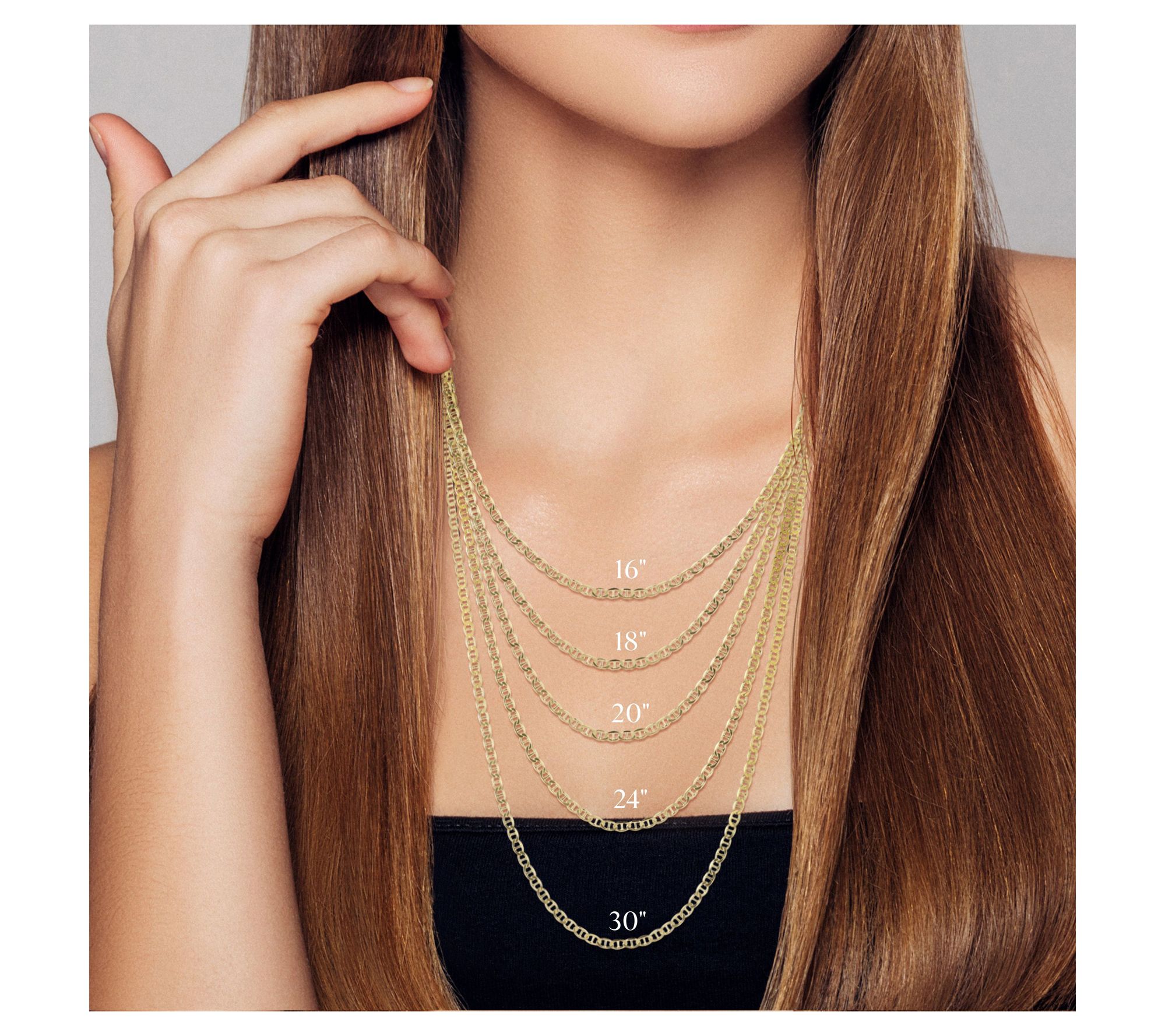 Italian Silver 18" Mariner Chain Necklace, Sterling - QVC.com