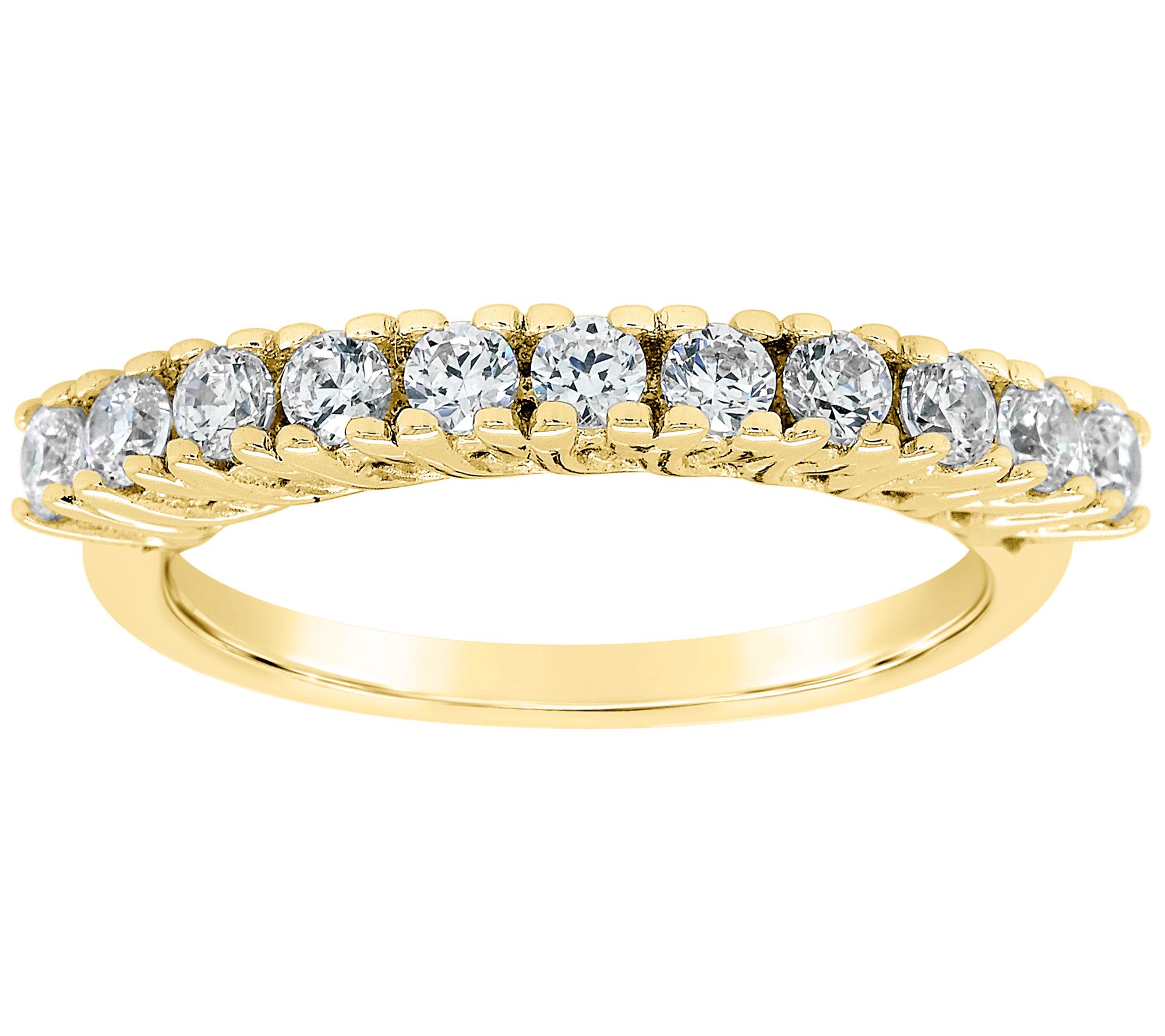 Affinity 14K Gold 1/2 cttw Diamond Ring - QVC.com