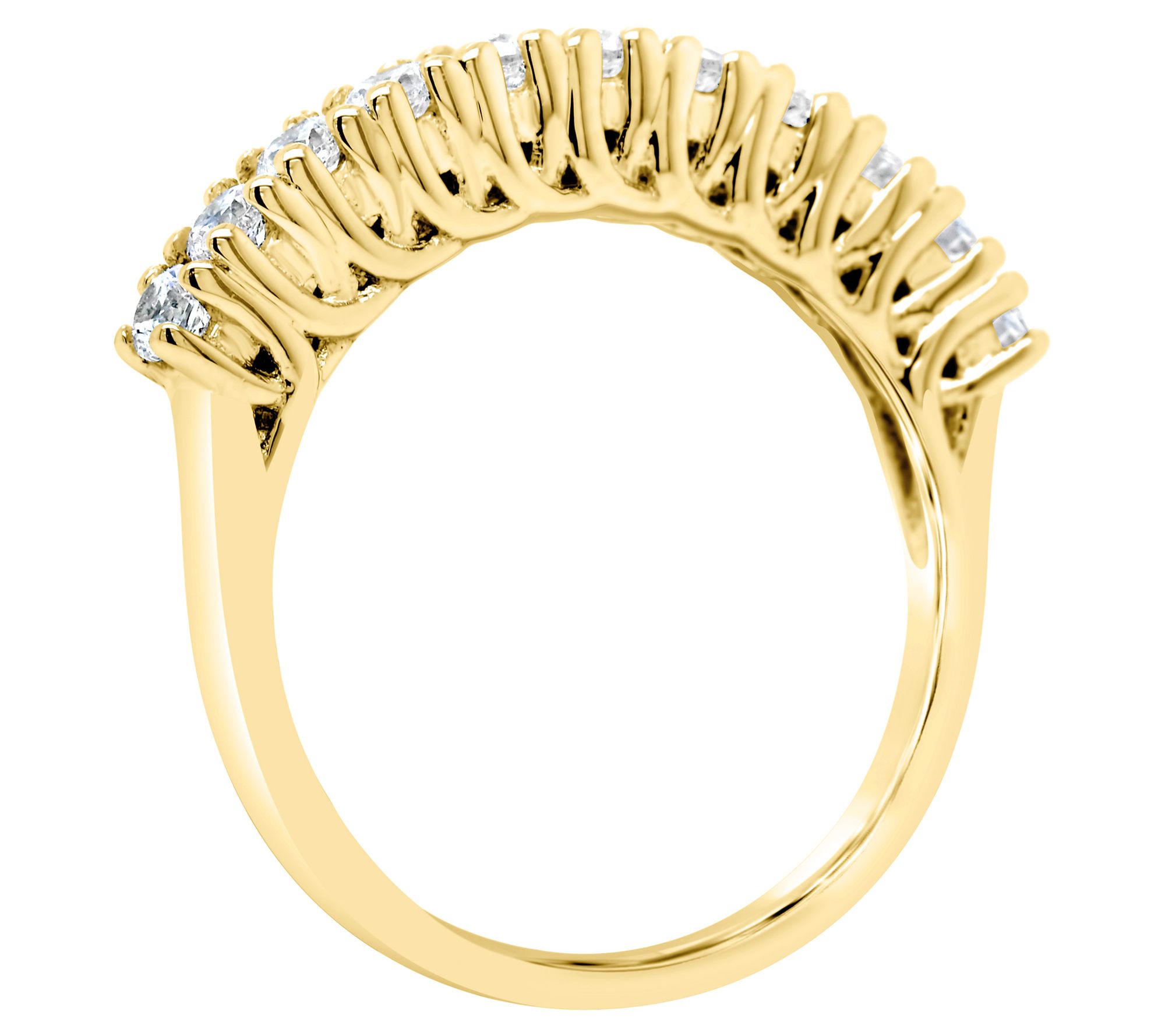 Affinity 14K Gold 1/2 cttw Diamond Ring - QVC.com