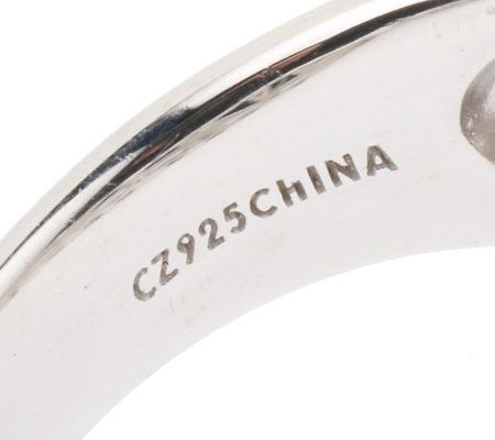 Gregg Ruth Luxe Diamonique Sterling Floral Design Band Ring - QVC.com