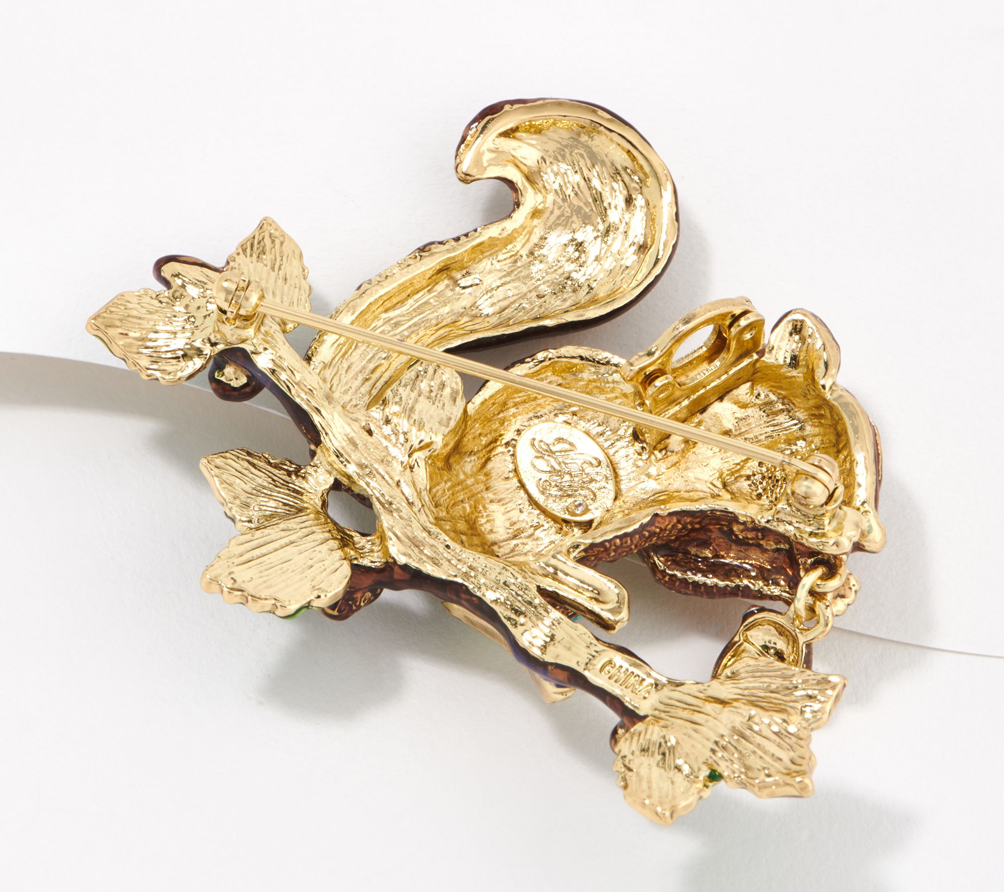 "As Is" Kirks Folly Charming Chipmunk Pin - QVC.com