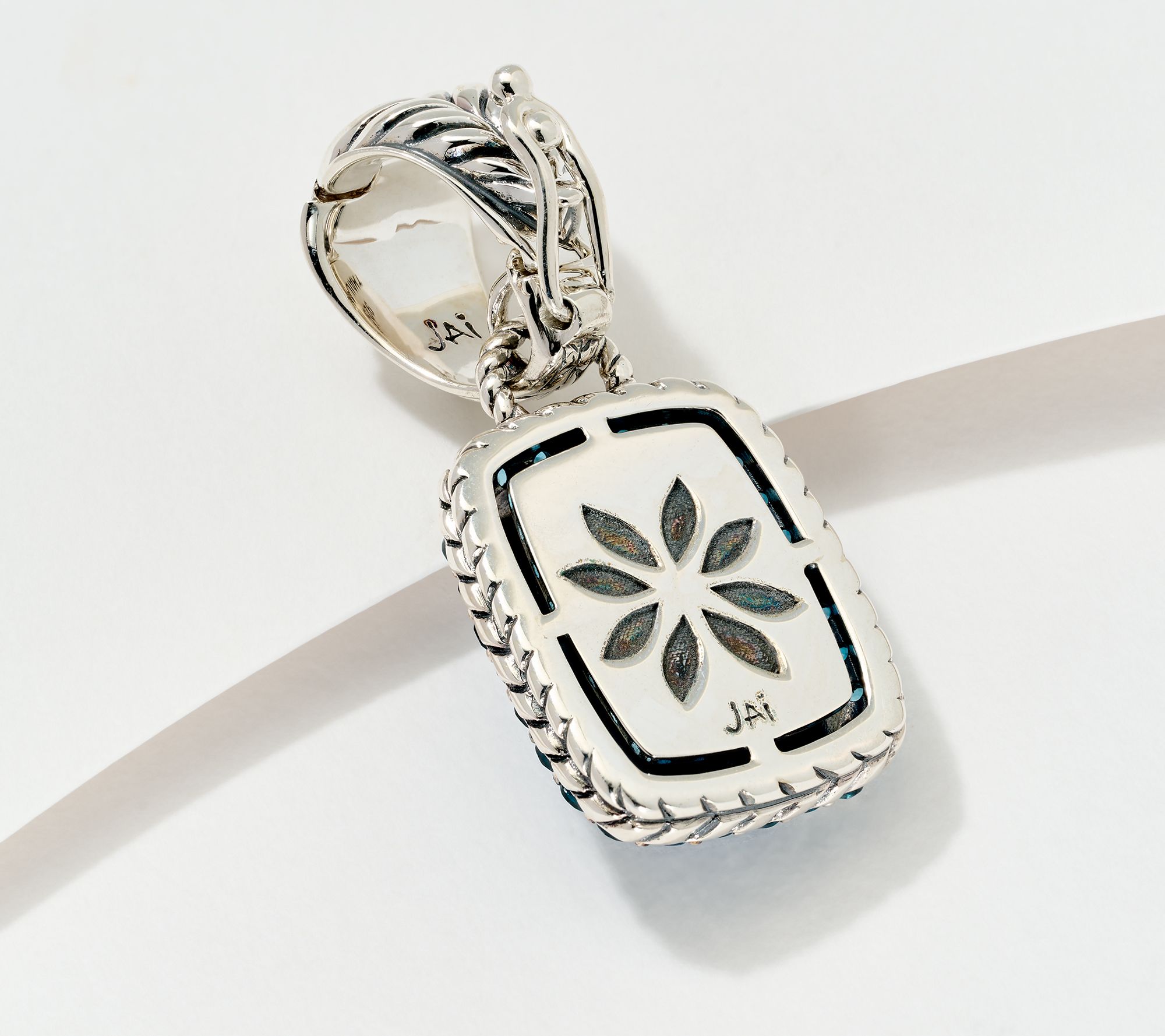 JAI Sterling Silver Gemstone Doublet Enhancer - QVC.com