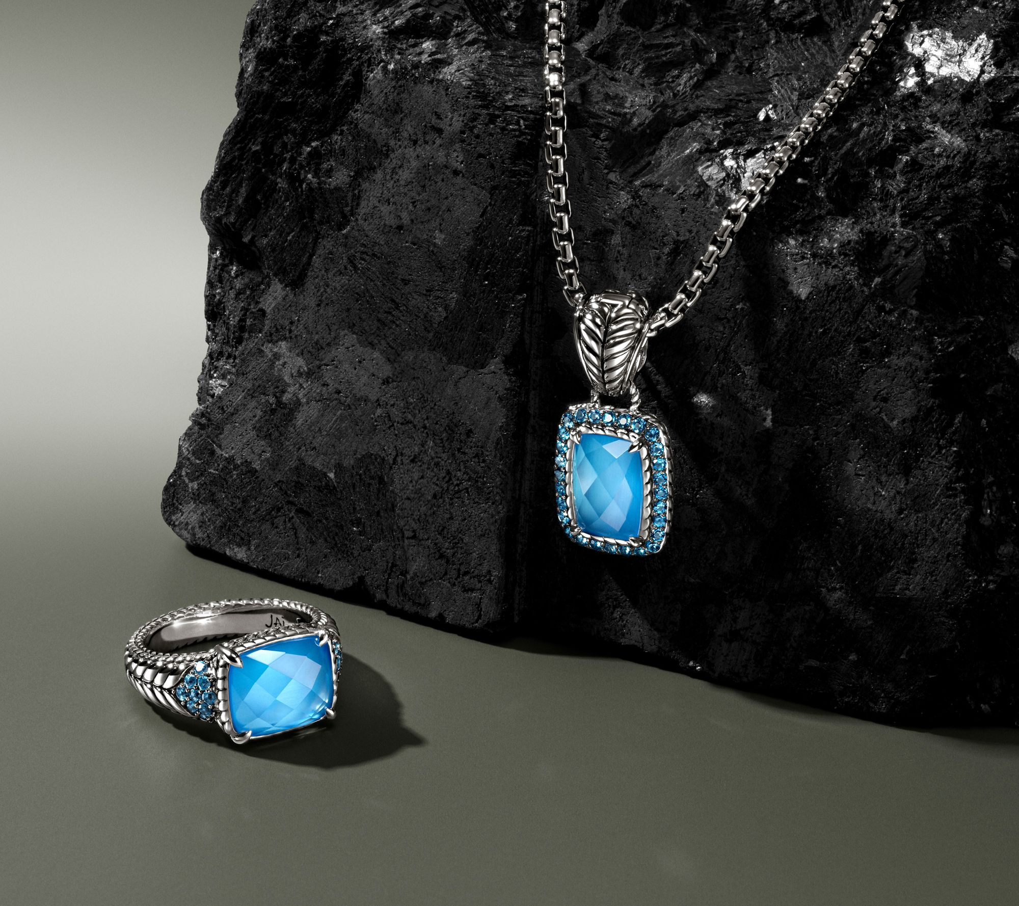 JAI Sterling Silver Gemstone Doublet Enhancer - QVC.com