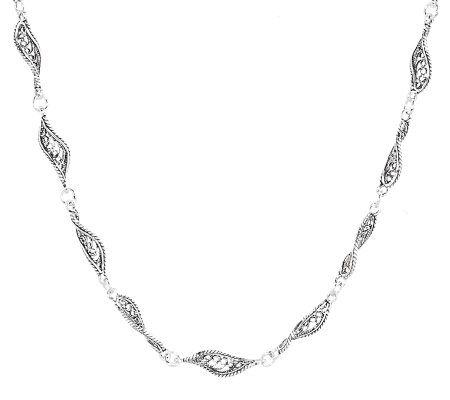 Artisan Crafted Sterling 20" Telkari Filigree Chain, 13.6g - QVC.com