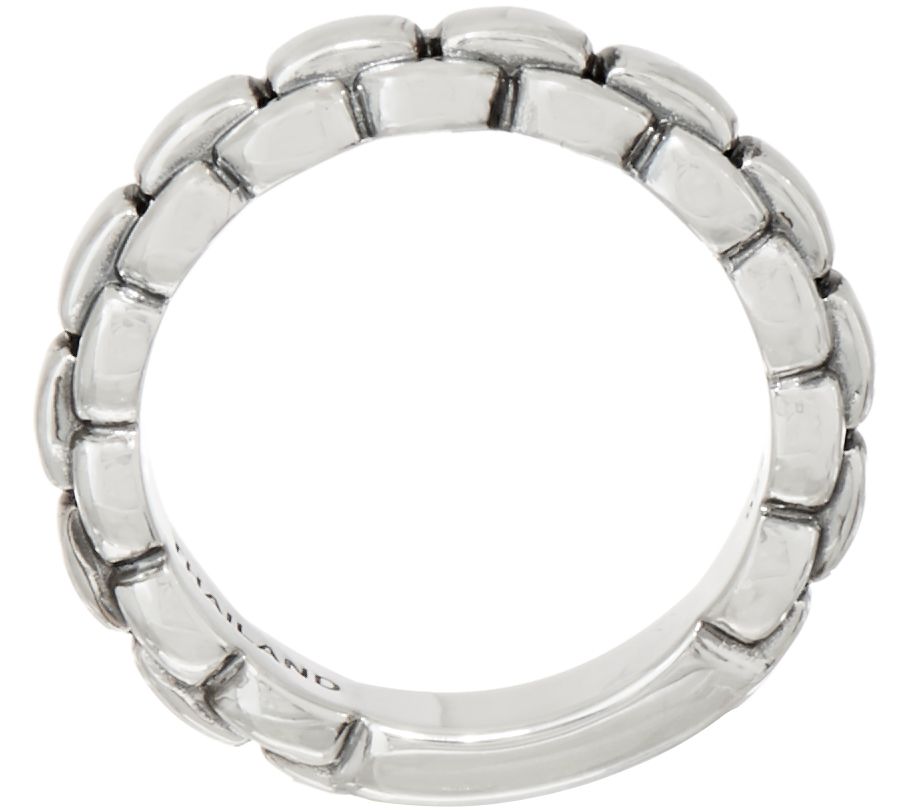 JAI Sterling Silver Box Chain Band Ring - QVC.com
