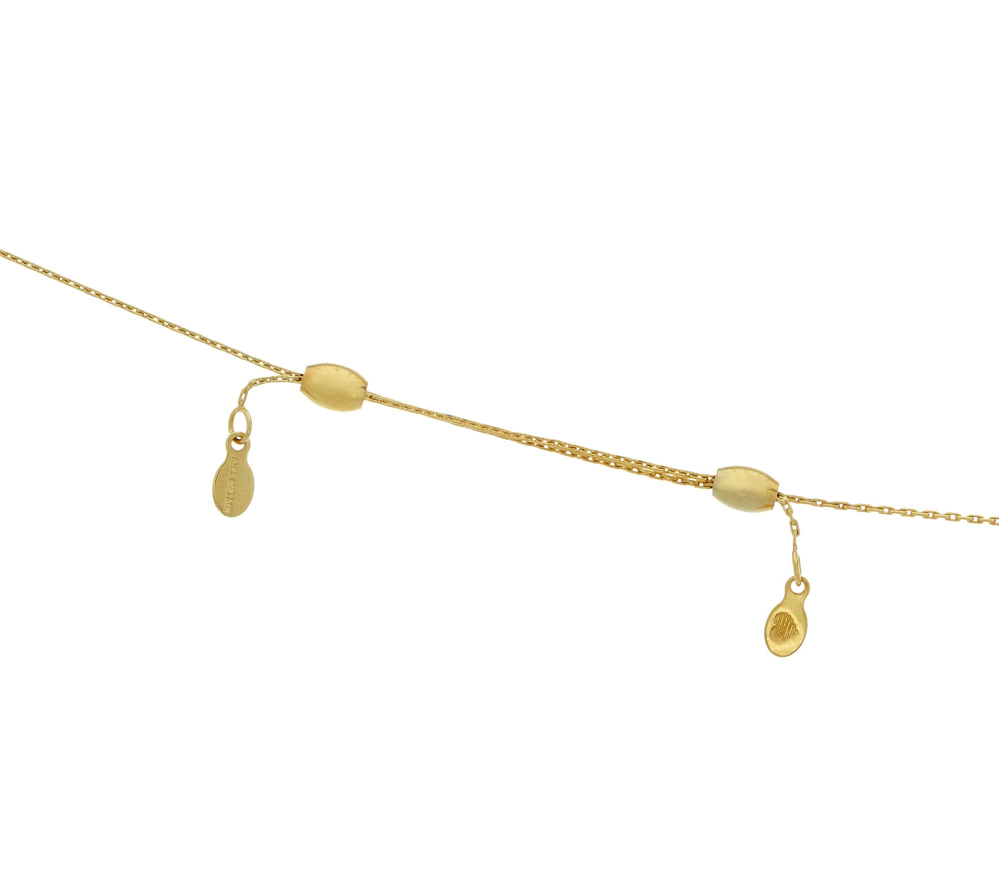 Alex and Ani Goldtone Adjustable Motif Necklace - QVC.com