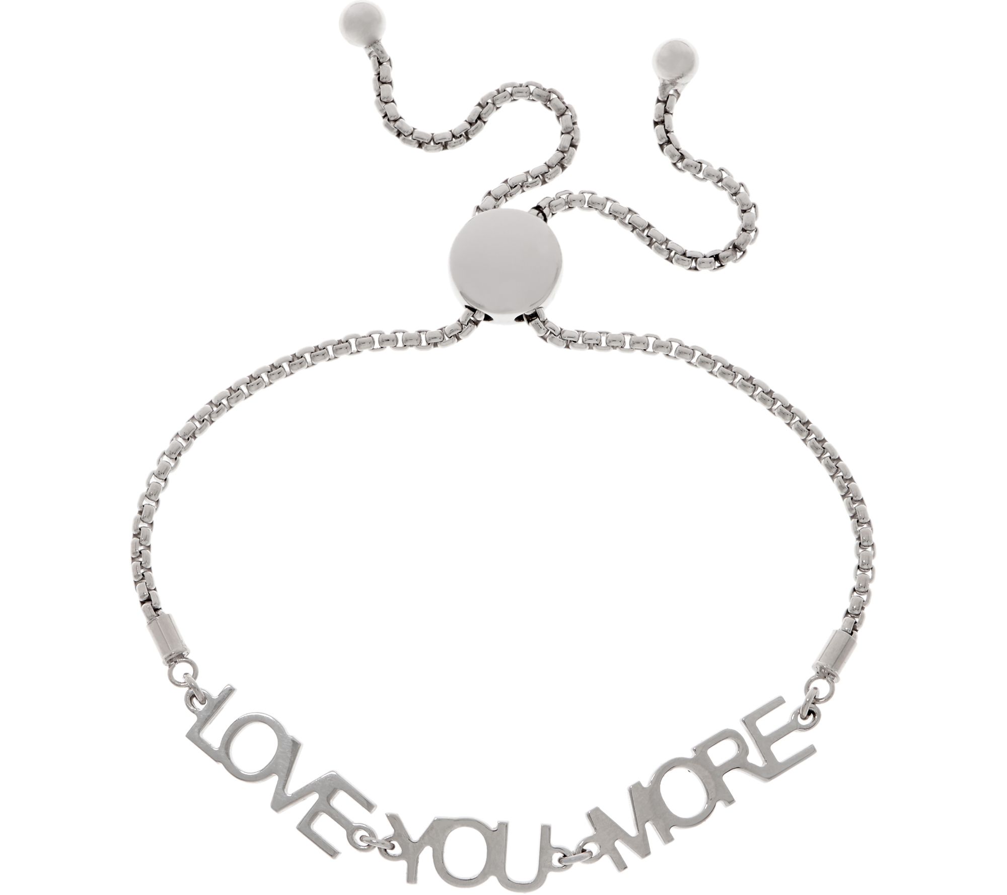 JZ by Jennifer Zeuner Sterling or 18K Plated Love You More Bracelet ...
