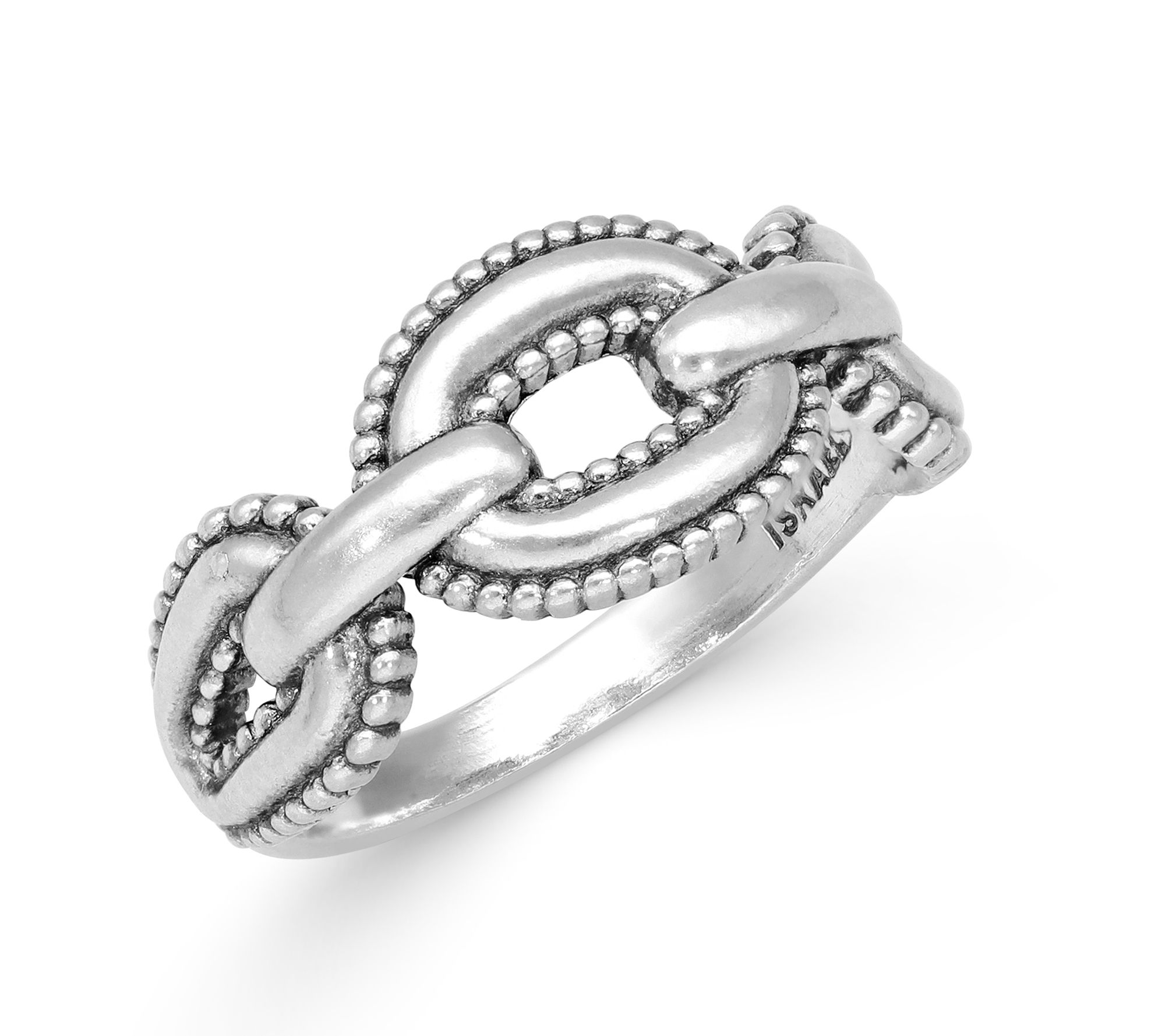 Or Paz Sterling Silver Chain Link Ring - QVC.com