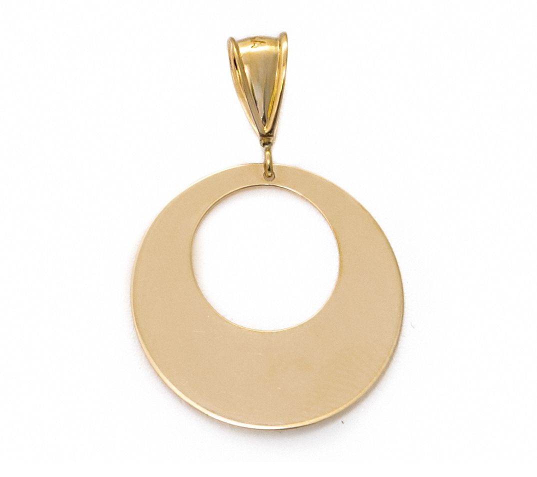 Alkeme 14K Golden Eclipse Pendant - QVC.com