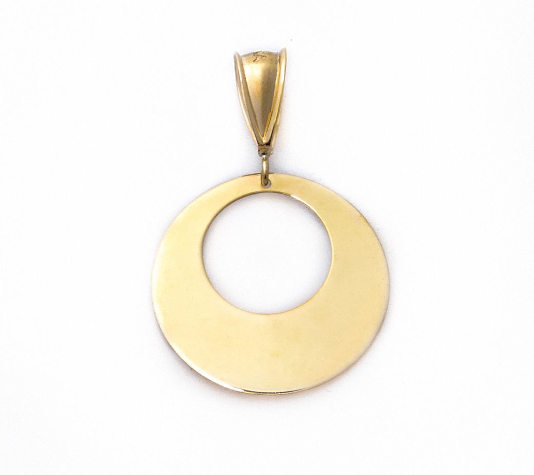 Alkeme 14K Golden Eclipse Pendant - QVC.com