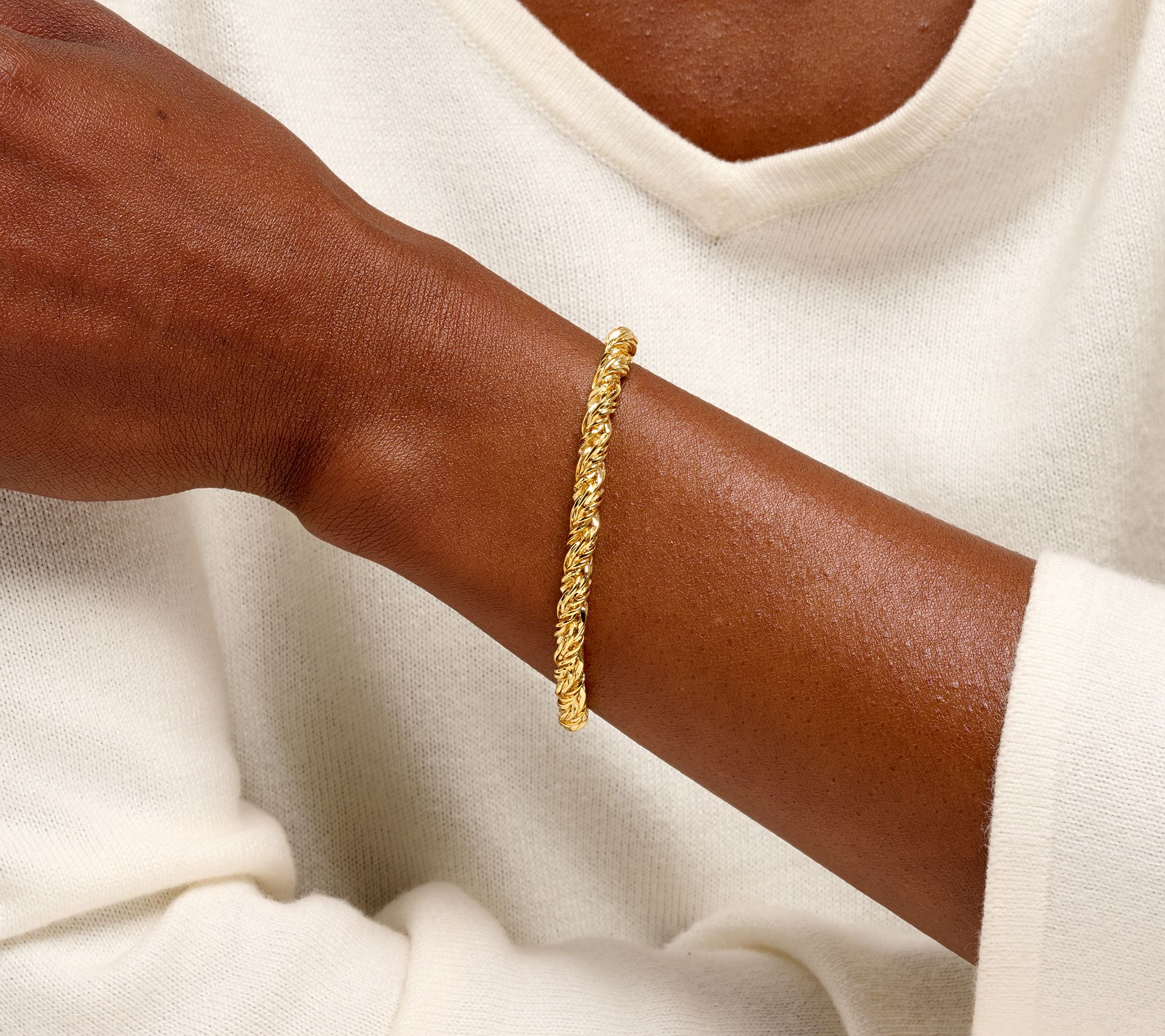 David Markstein Bronze Premier Woven Foxtail Bracelet - QVC.com