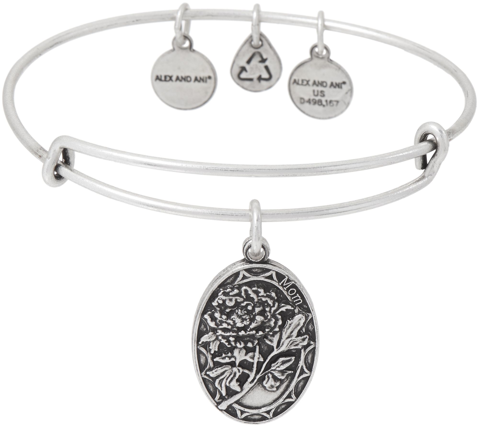 Alex and Ani Mom Charm Bangle - QVC.com