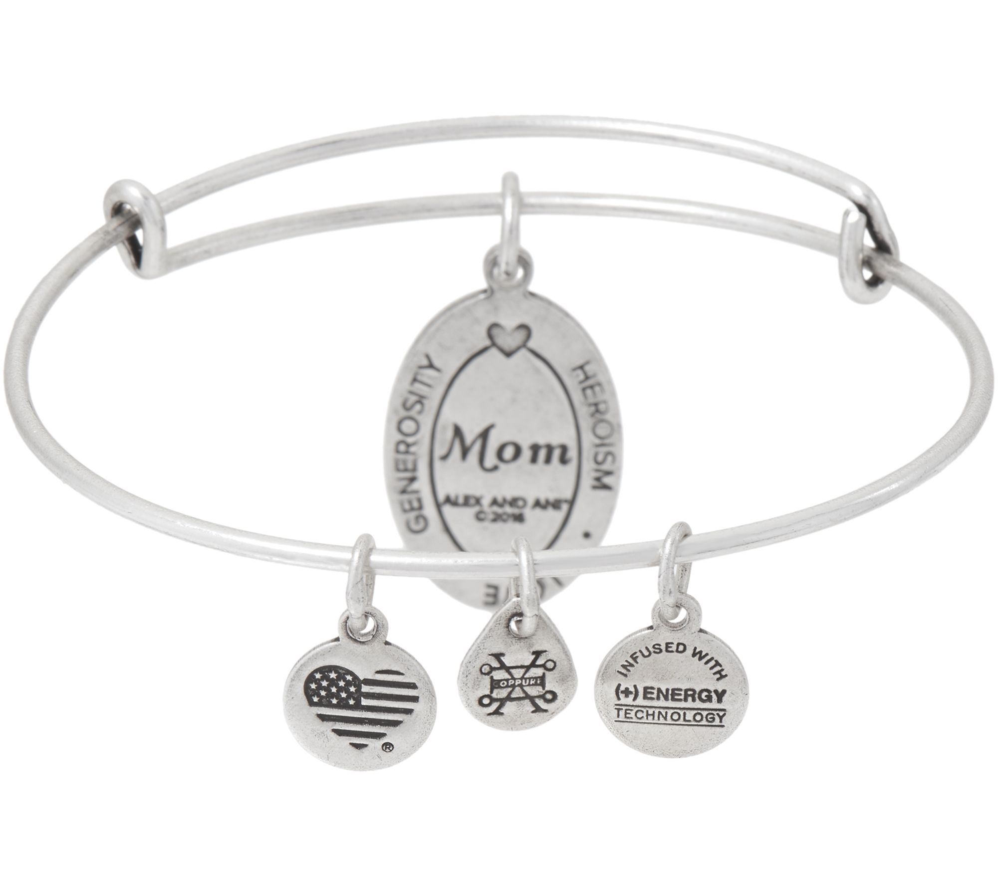 Alex and Ani Mom Charm Bangle - QVC.com