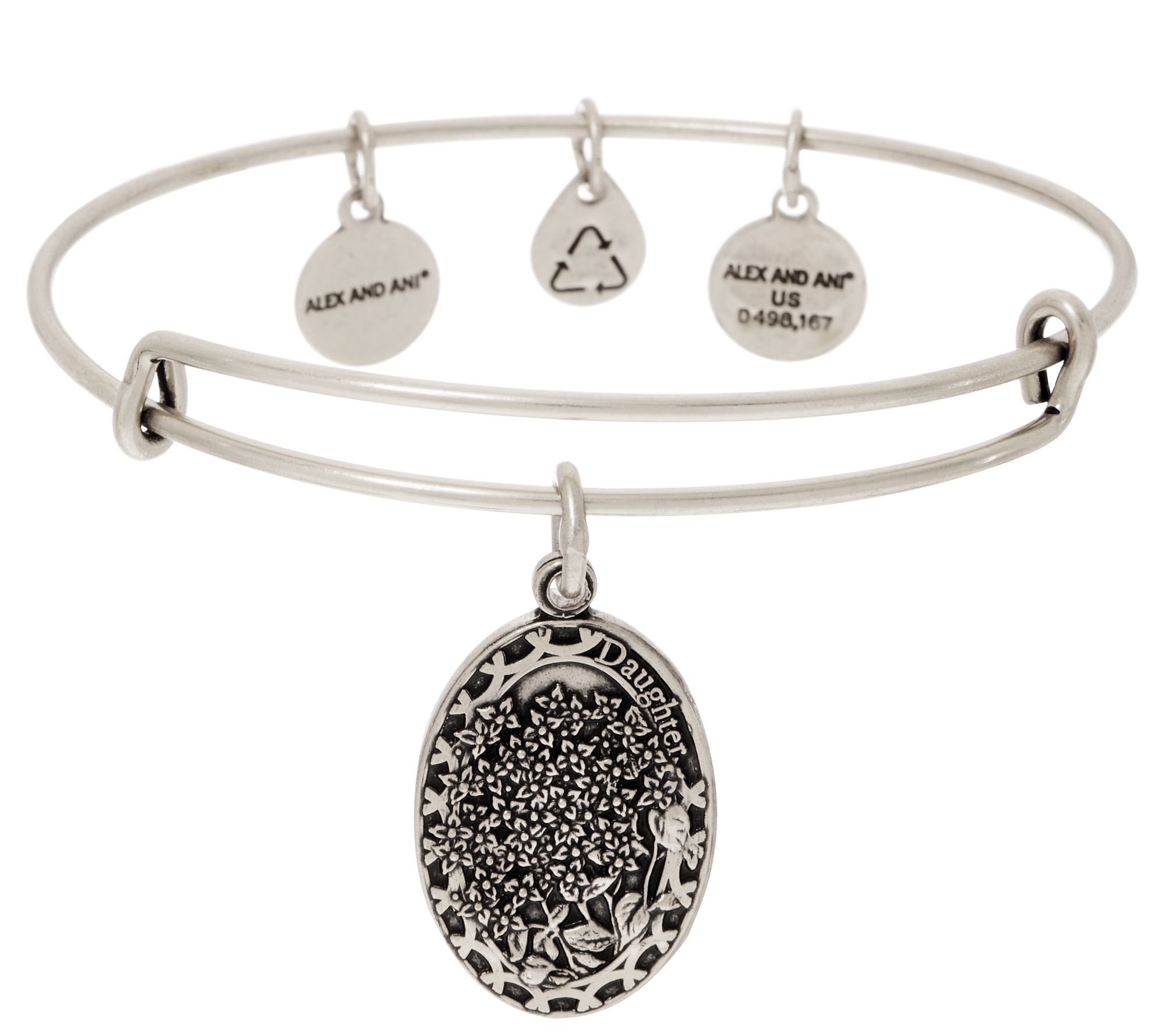 Alex and Ani Daughter Charm Bangle - QVC.com