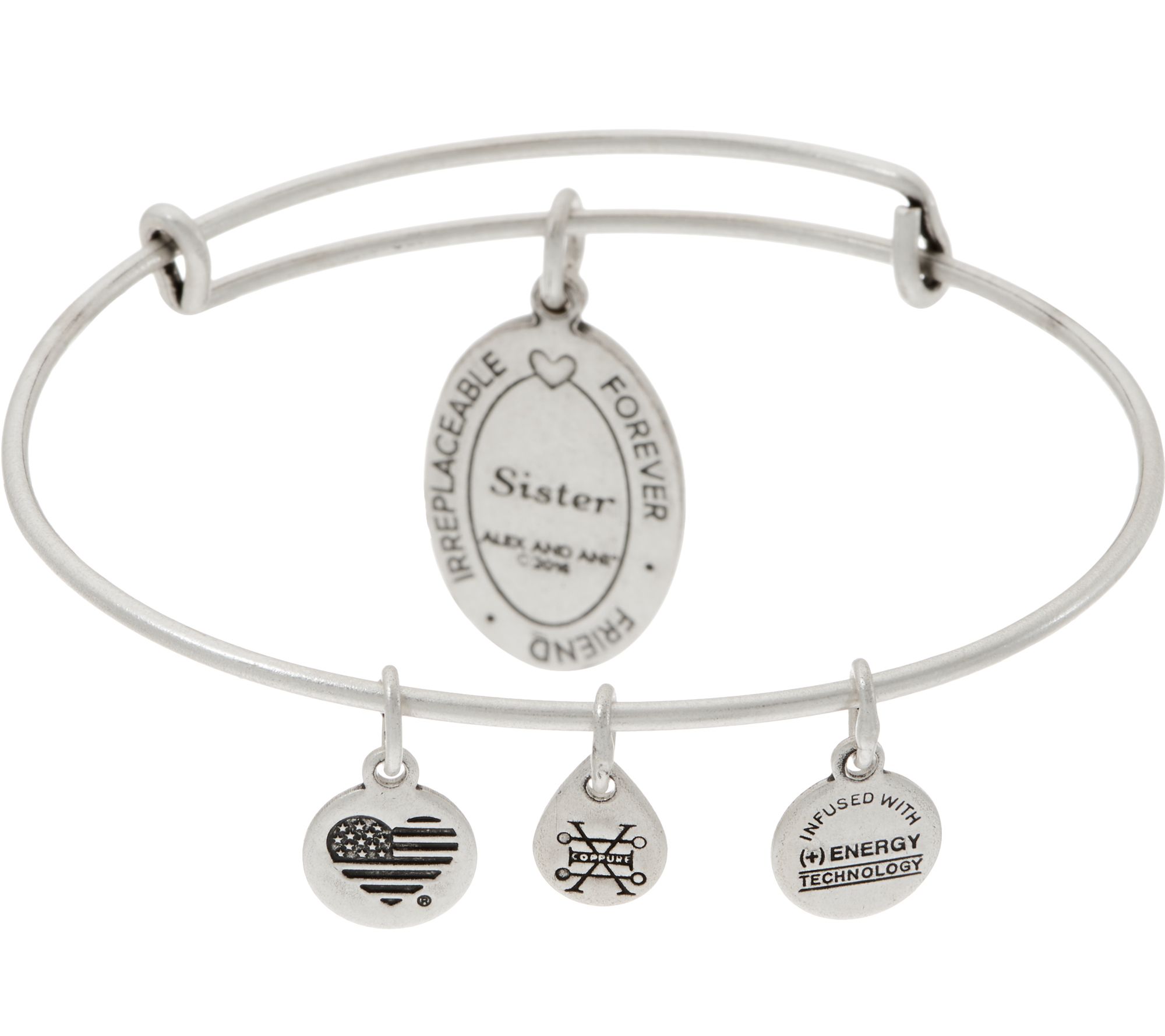 Alex and Ani Daughter Charm Bangle - QVC.com
