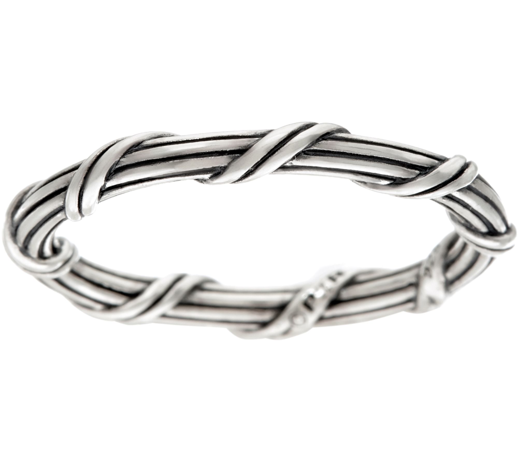 "As Is" Peter Thomas Roth Sterling Signature Stack Ring - QVC.com
