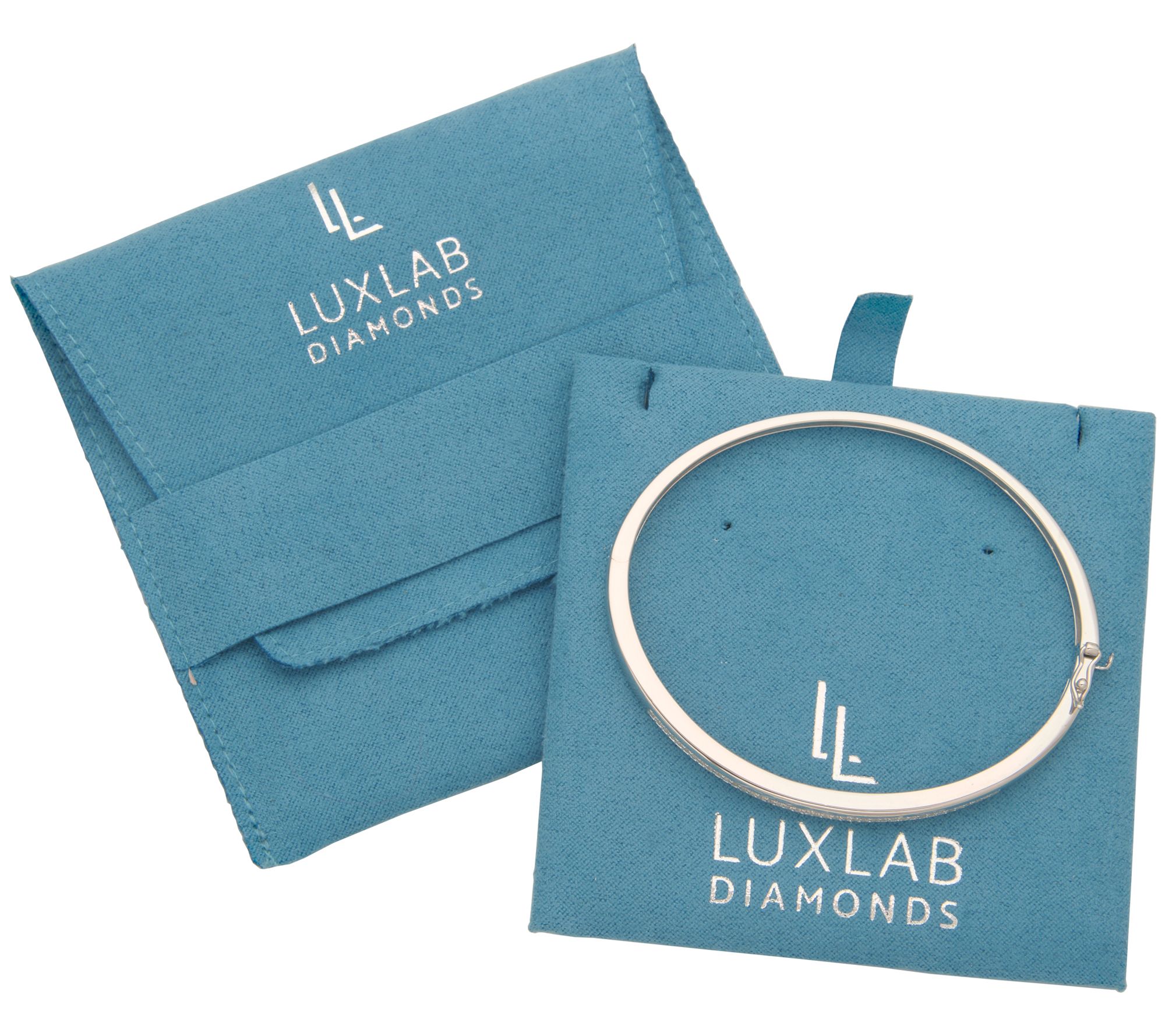 LuxLab Diamonds 0.40 cttw Lab Grown Bangle, S terling - QVC.com